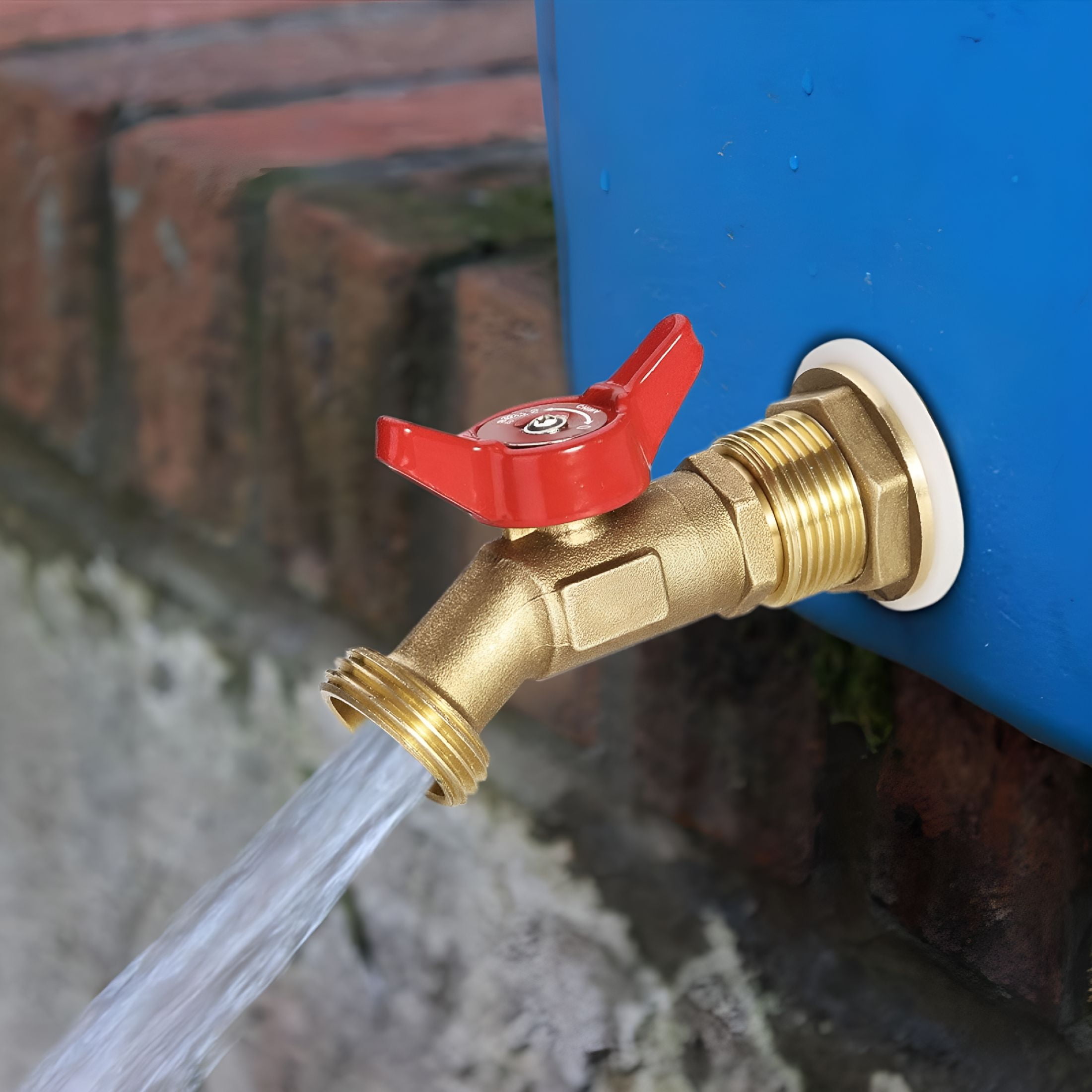 ACDANC Rain Barrel Spigot,Brass Water Spigot for Rain Barrel,Rain Water ...
