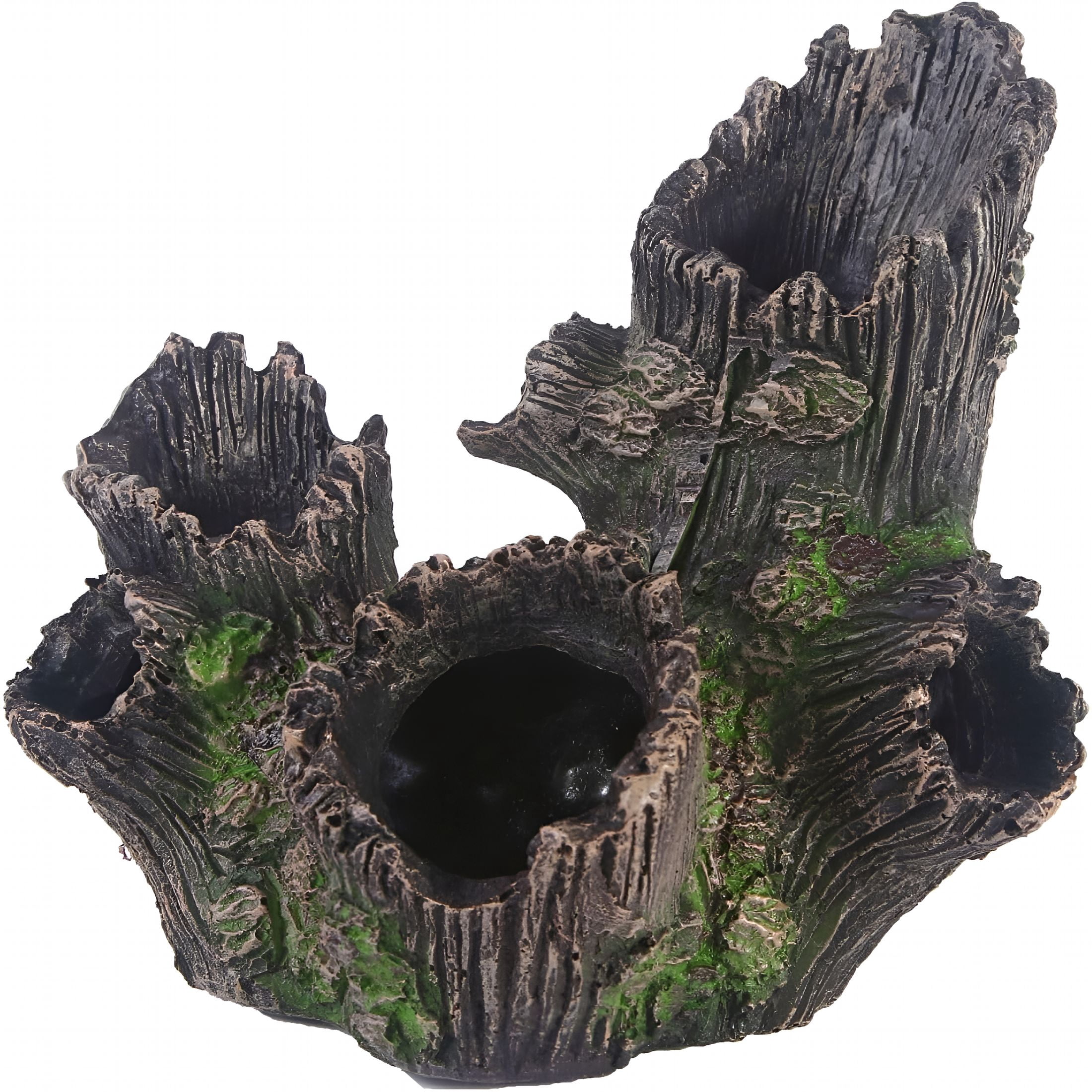 ACDANC Resin Hollow Tree Trunk Aquarium Decor, Natural Fish Tank ...