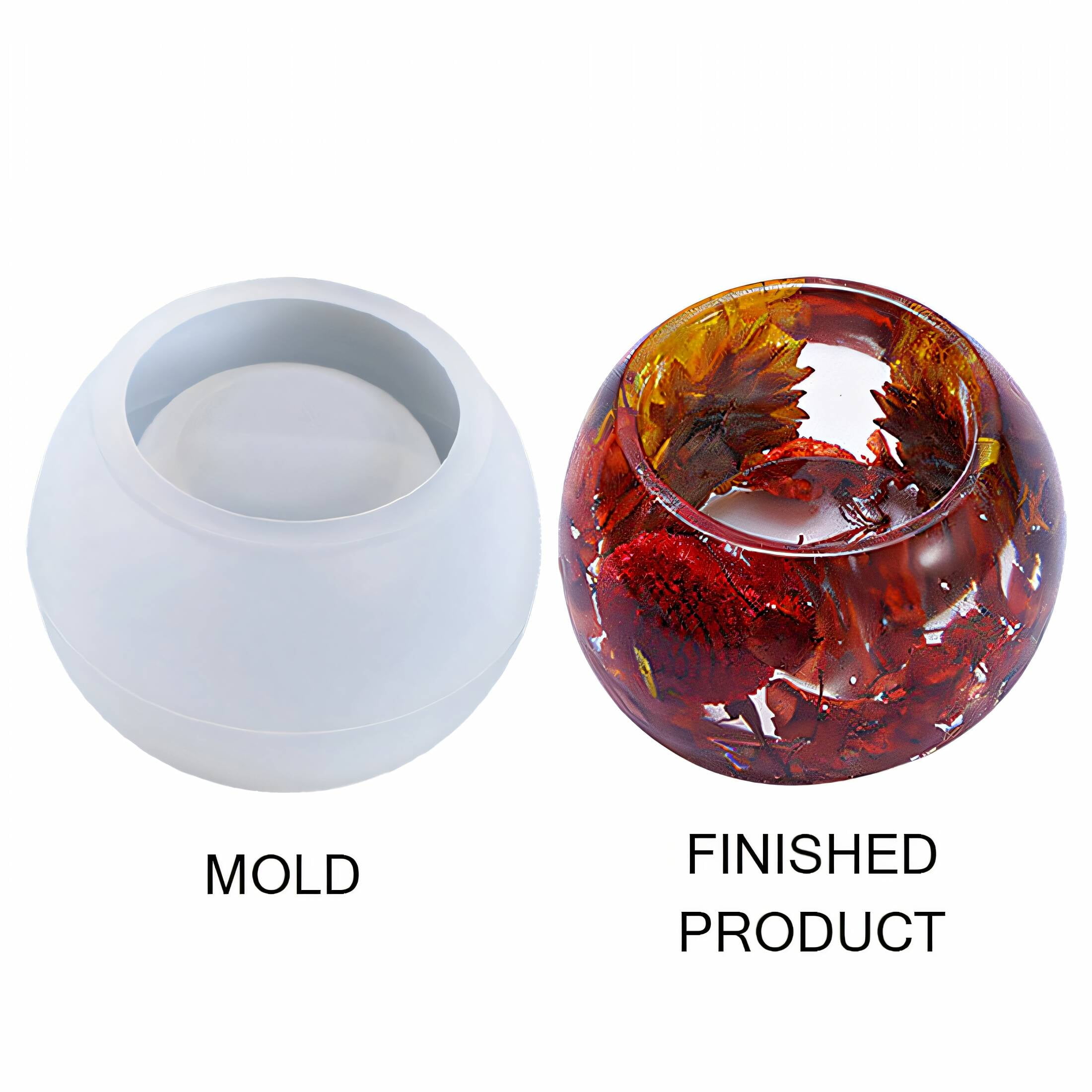 ACDANC Resin Molds Transparent Design Epoxy Resin Molds High Elasticity ...