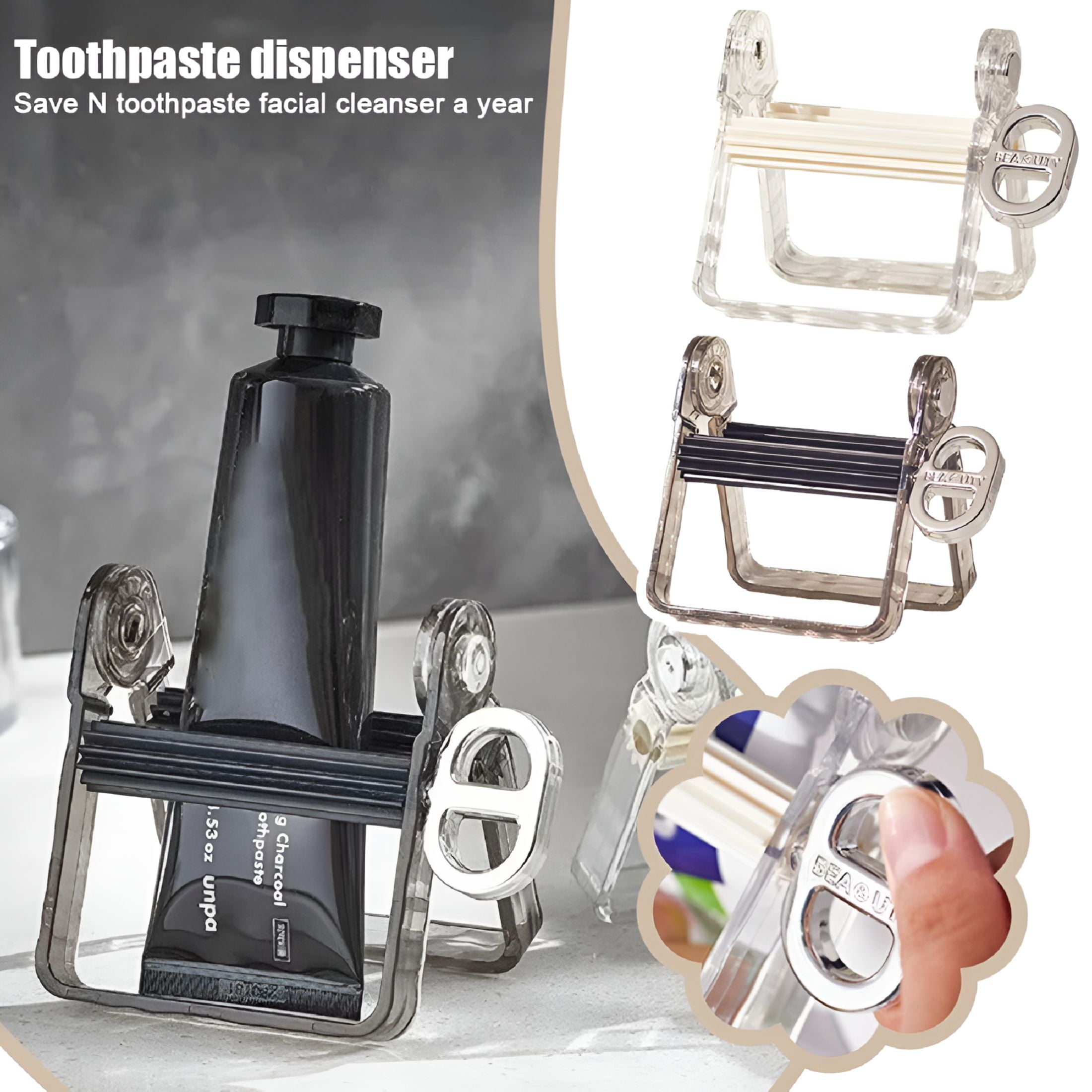 ACDANC Rolling Tube Toothpaste Squeezer,Multifunctional Portable ...