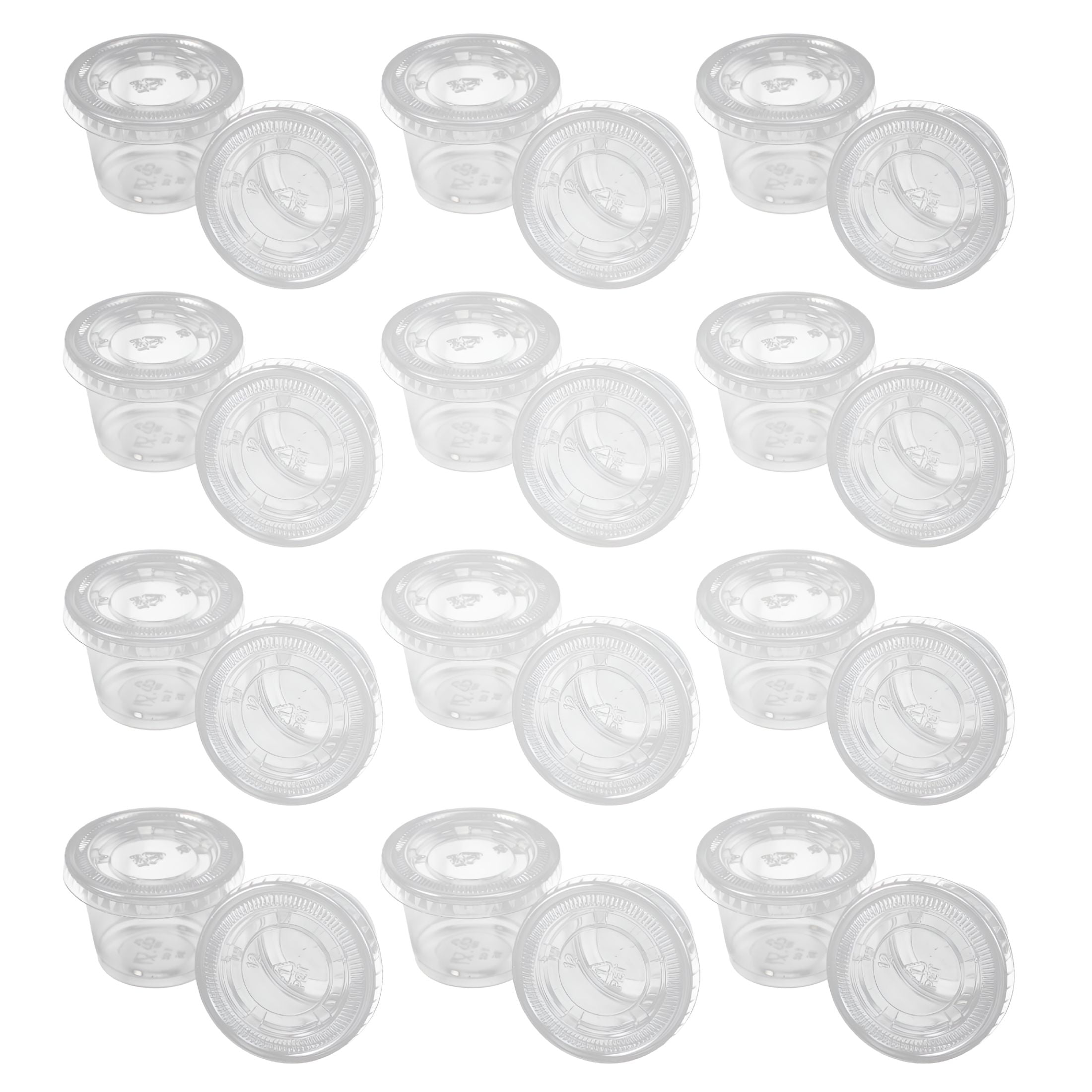 ACDANC Sauce Cup Mini Dipping Cups with Lids Small Plastic Containers ...