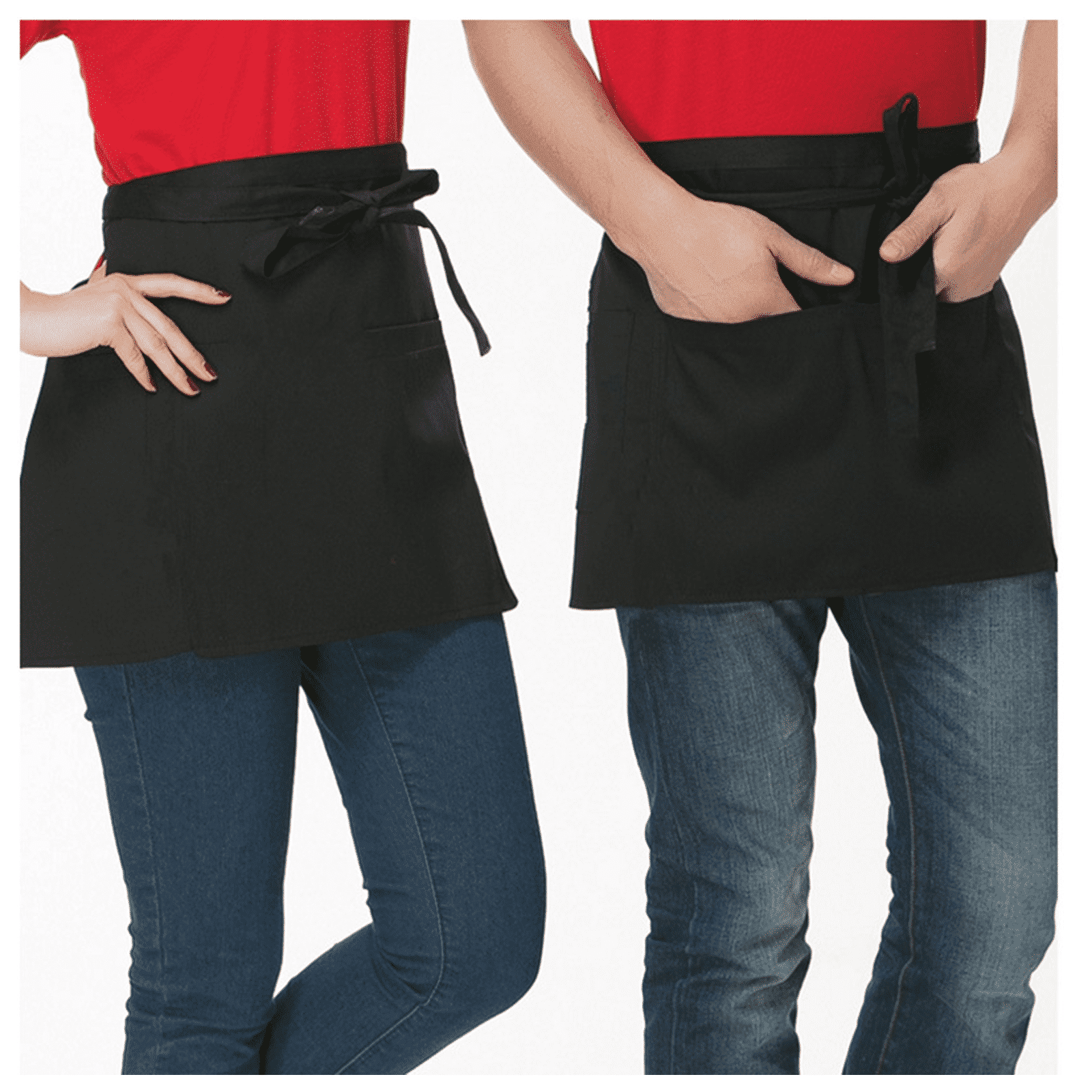 ACDANC Server Apron,Healthcare Bib Waitress Apron,Convenient Cleaning ...