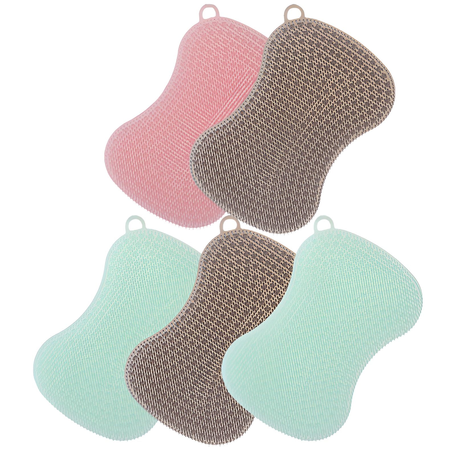 ACDANC Silicone Dish Scrubber,Hang for Storage Dish Sponges Kitchen ...