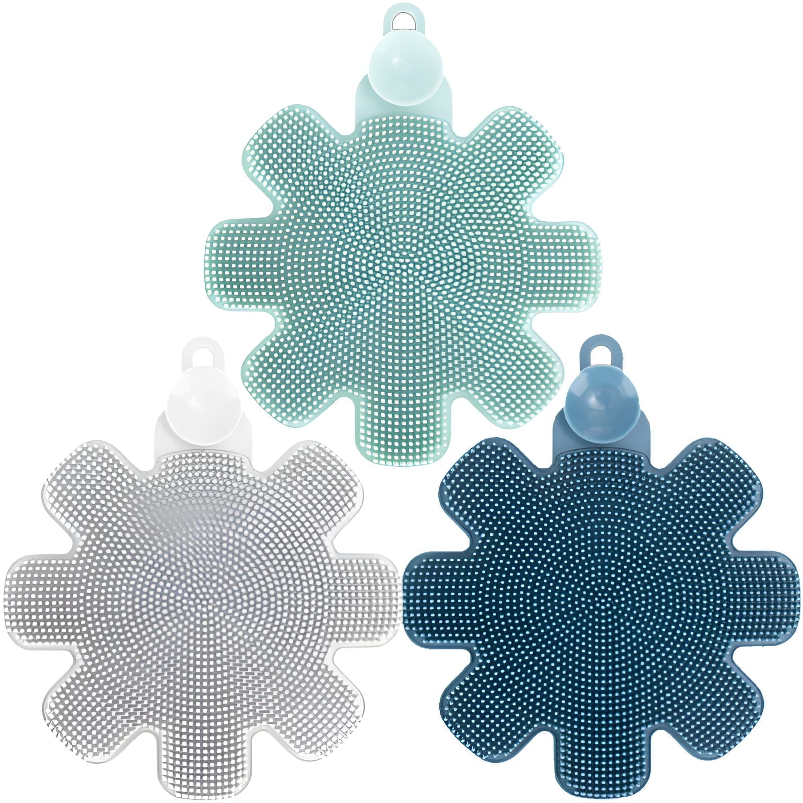 ACDANC Silicone Dish Scrubber,Vertical Water Drainage Cleaning SuPPlies ...