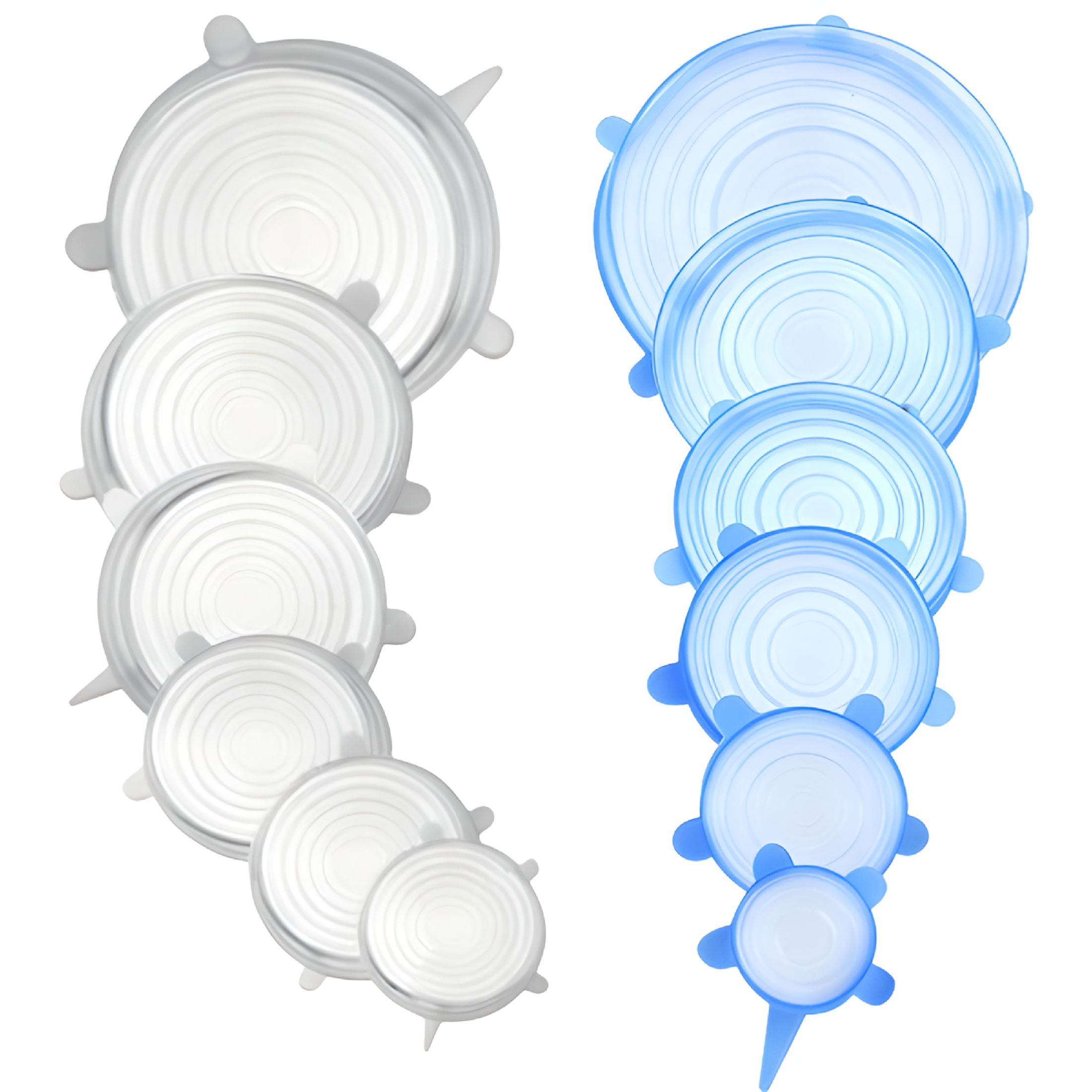 ACDANC Silicone Stretch Lids,12 Pack Reusable Silicone Lids,Durable ...
