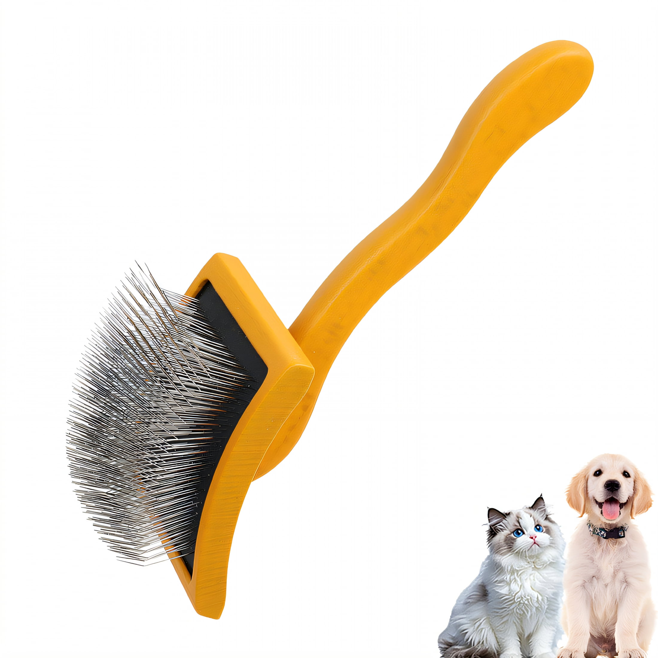 ACDANC Slicker Brush for Dogs,Dog Brush,Metal Needle Comb Cat Brush for ...