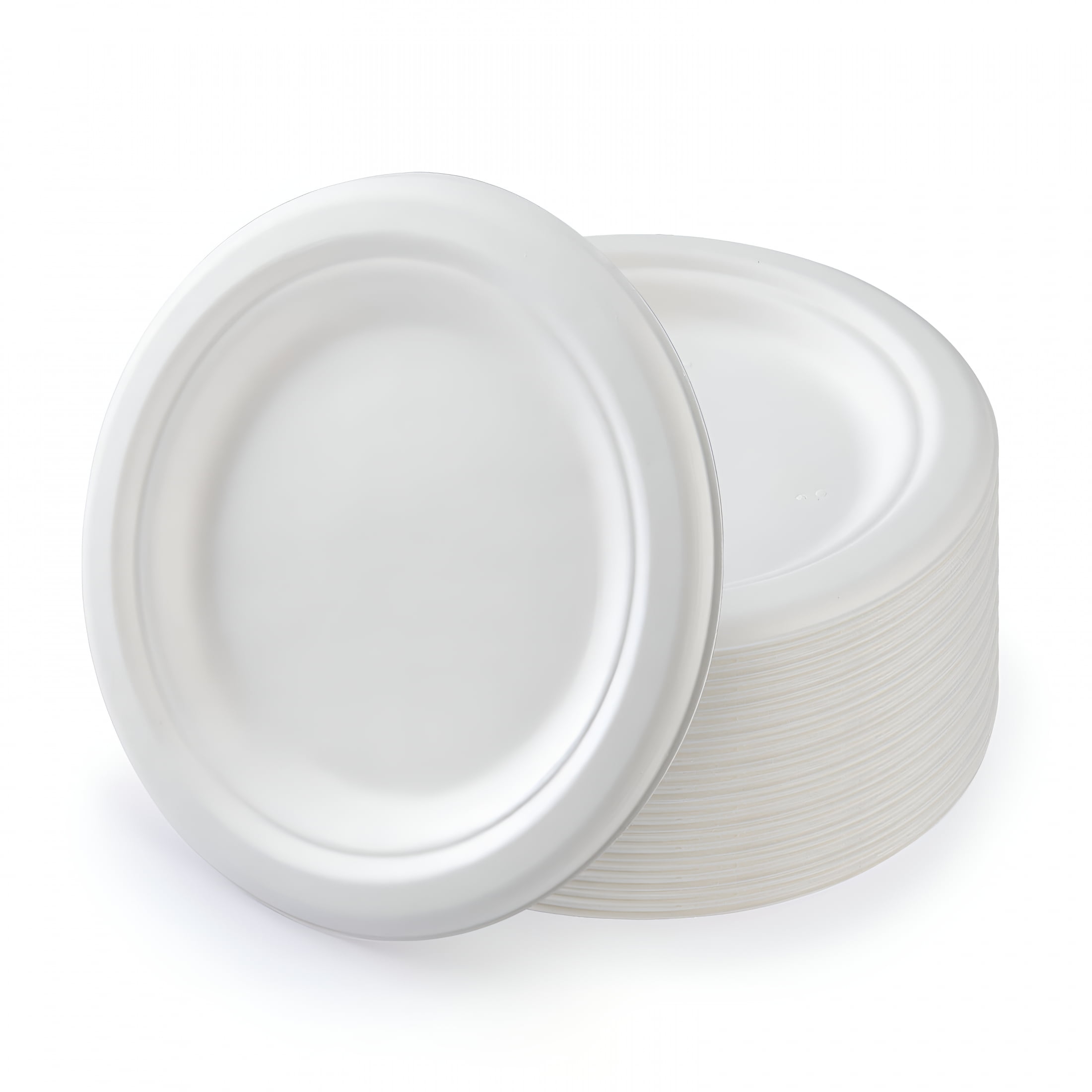 ACDANC Small Paper Plates 6 Inch-Disposable Plates-Uncoated White Plate ...