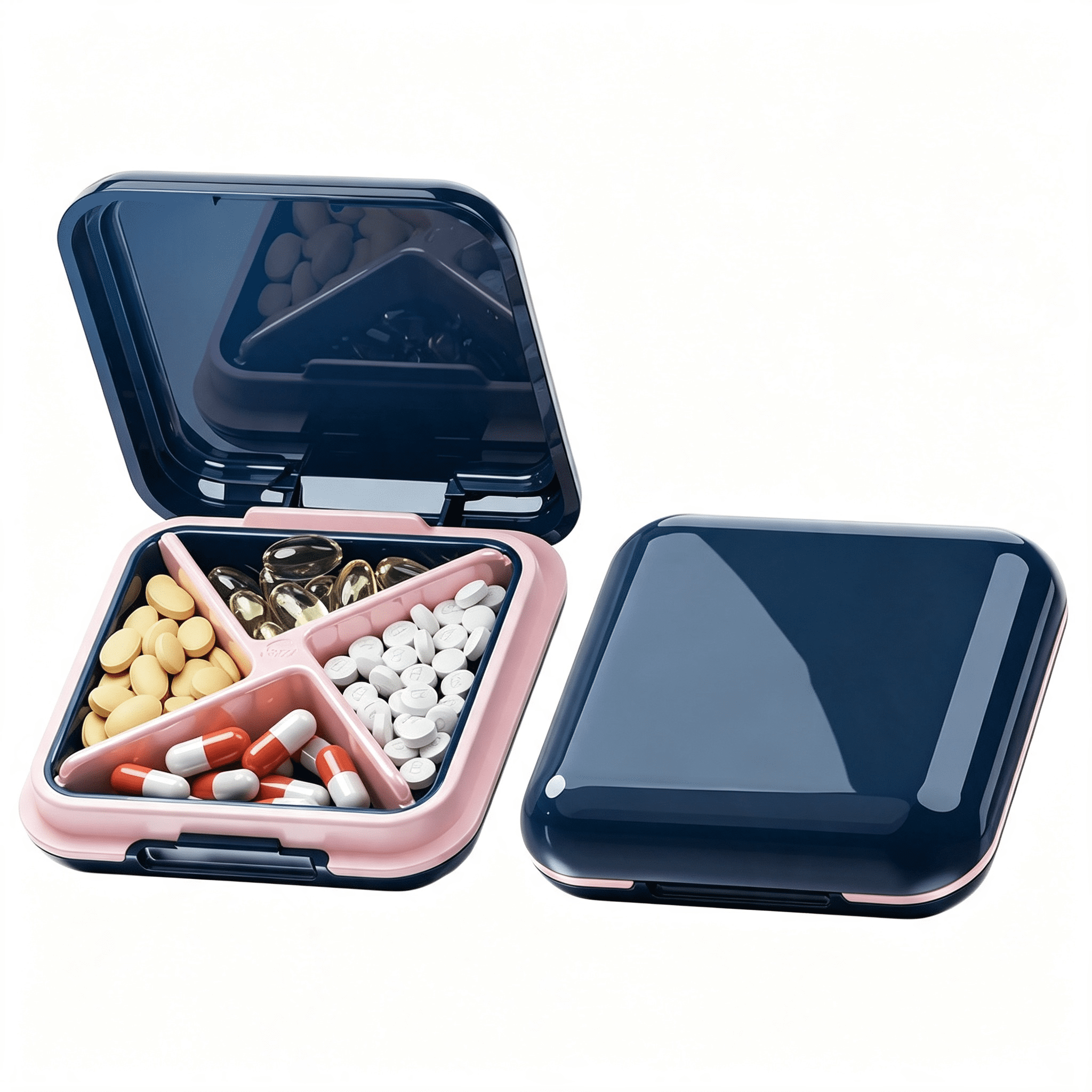 ACDANC Small Pill Box for Purse,Moisture Waterproof Travel Pill Case ...