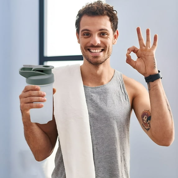 ACDANC Small Shaker Bottle for Protein Powder, Shaker Cups with Ball ...