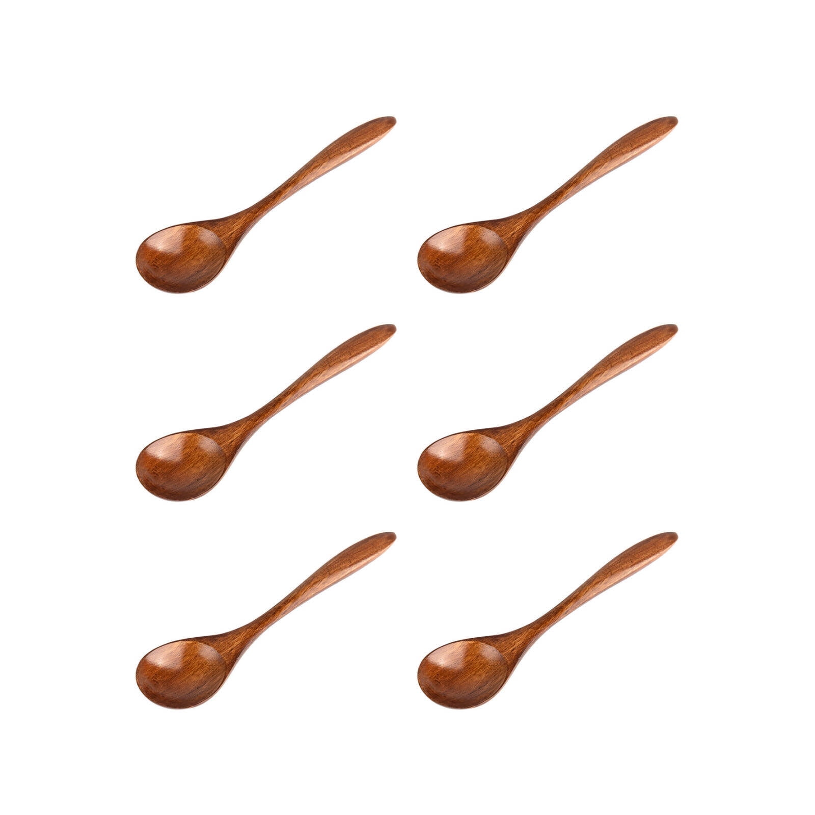 ACDANC Small Wooden Spoons Ergonomic Design Wooden Spoons for Cooking ...