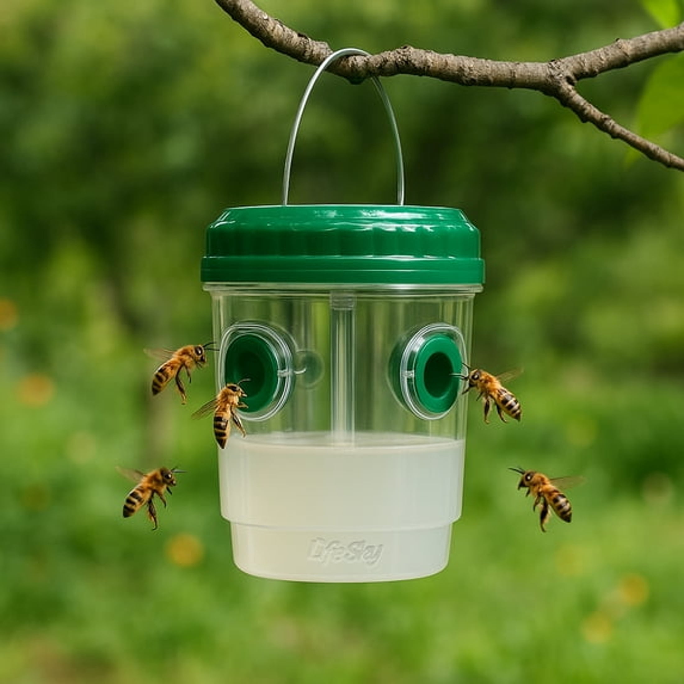 ACDANC Solar Powered Wasp Trap with Led Light – Waterproof Insect ...