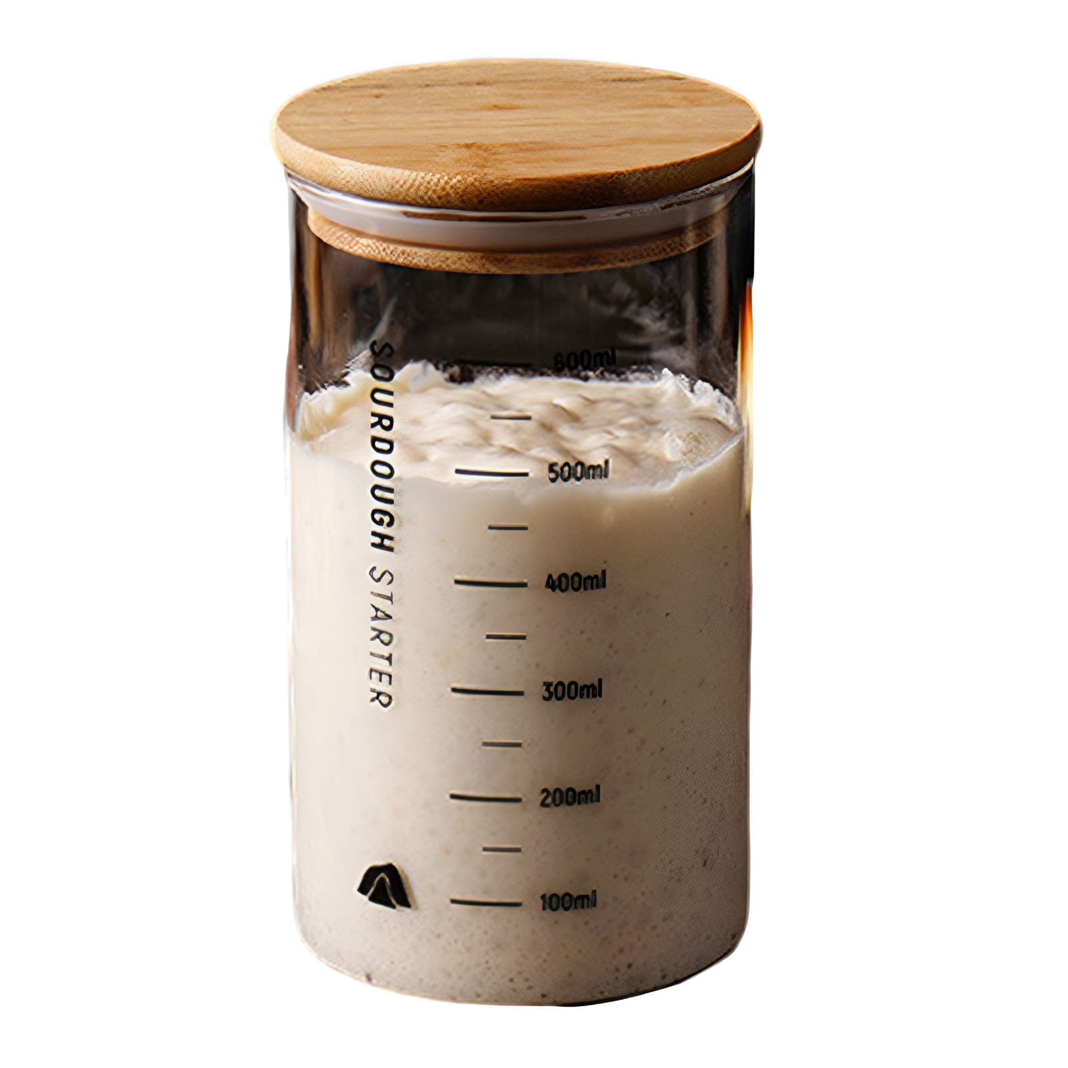 ACDANC Sourdough Starter Container Clear Glass Jar with Wide Mouth and ...