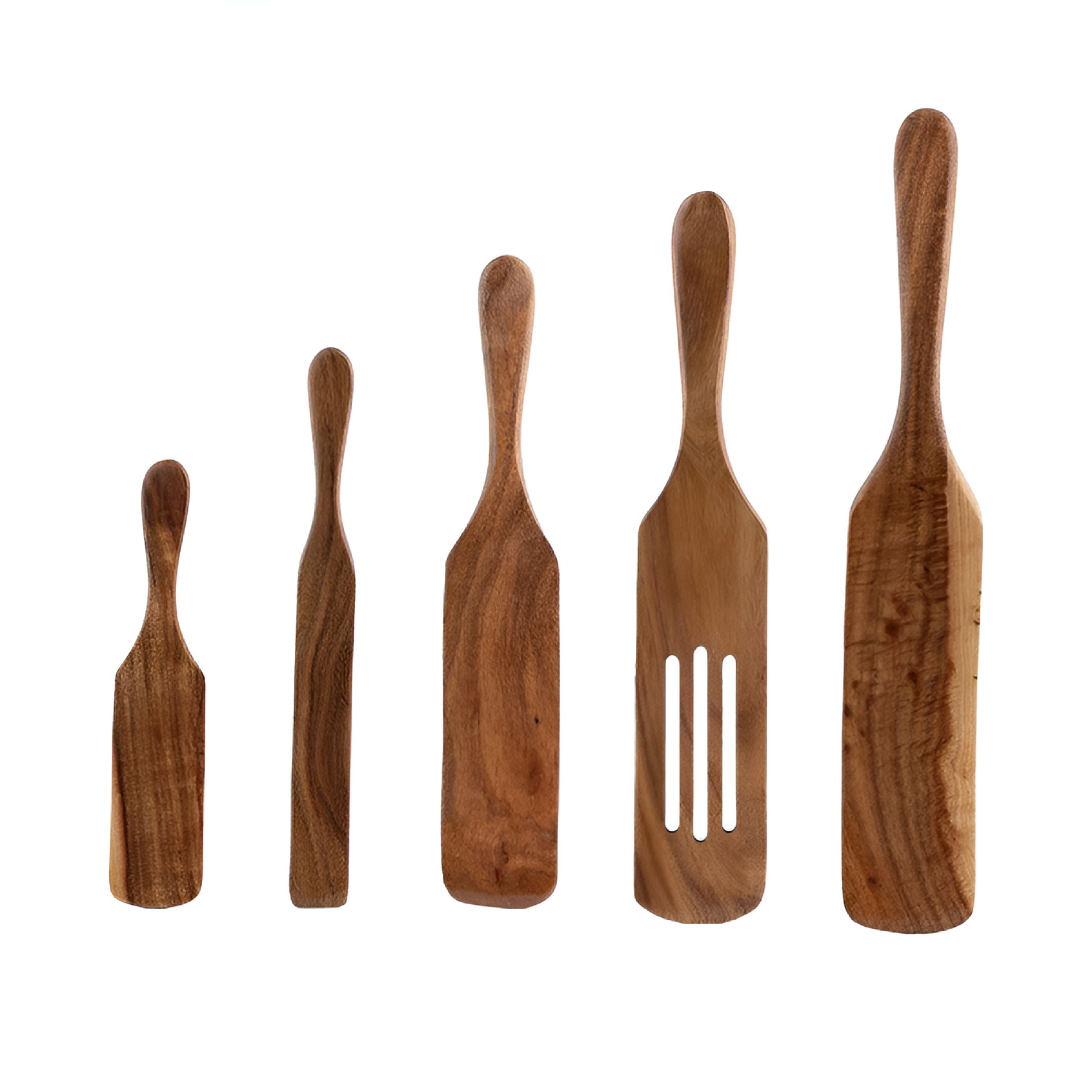 ACDANC Spatula Cherry Wood Spurtle Supplies Cast Scraper Wooden Spoons ...