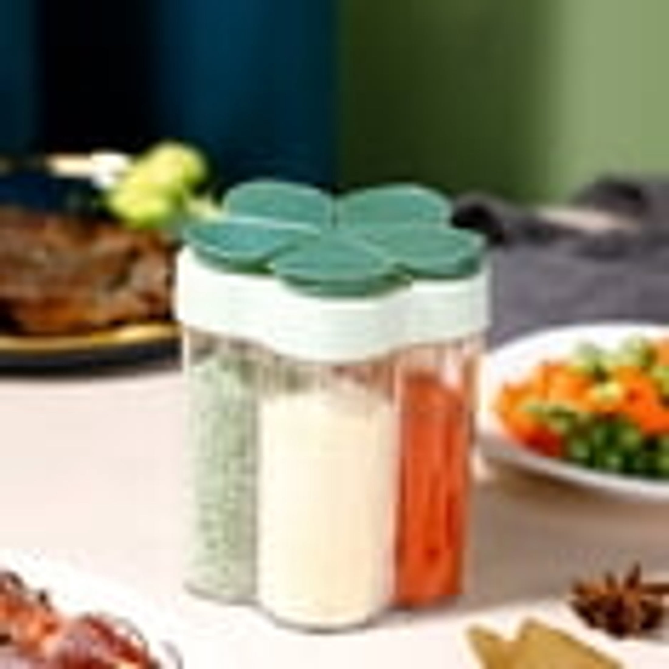 ACDANC Spice Container and Pepper Shaker Set,Transparent Seasoning ...