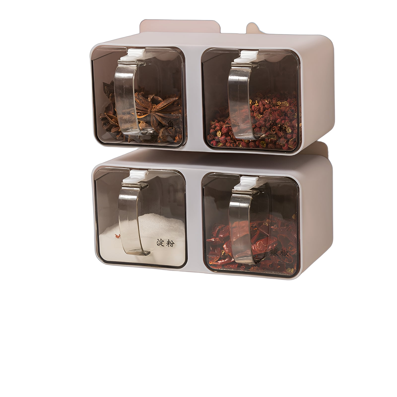 ACDANC Spice Jars,Horizontal and Vertical Installation Spice Containers ...