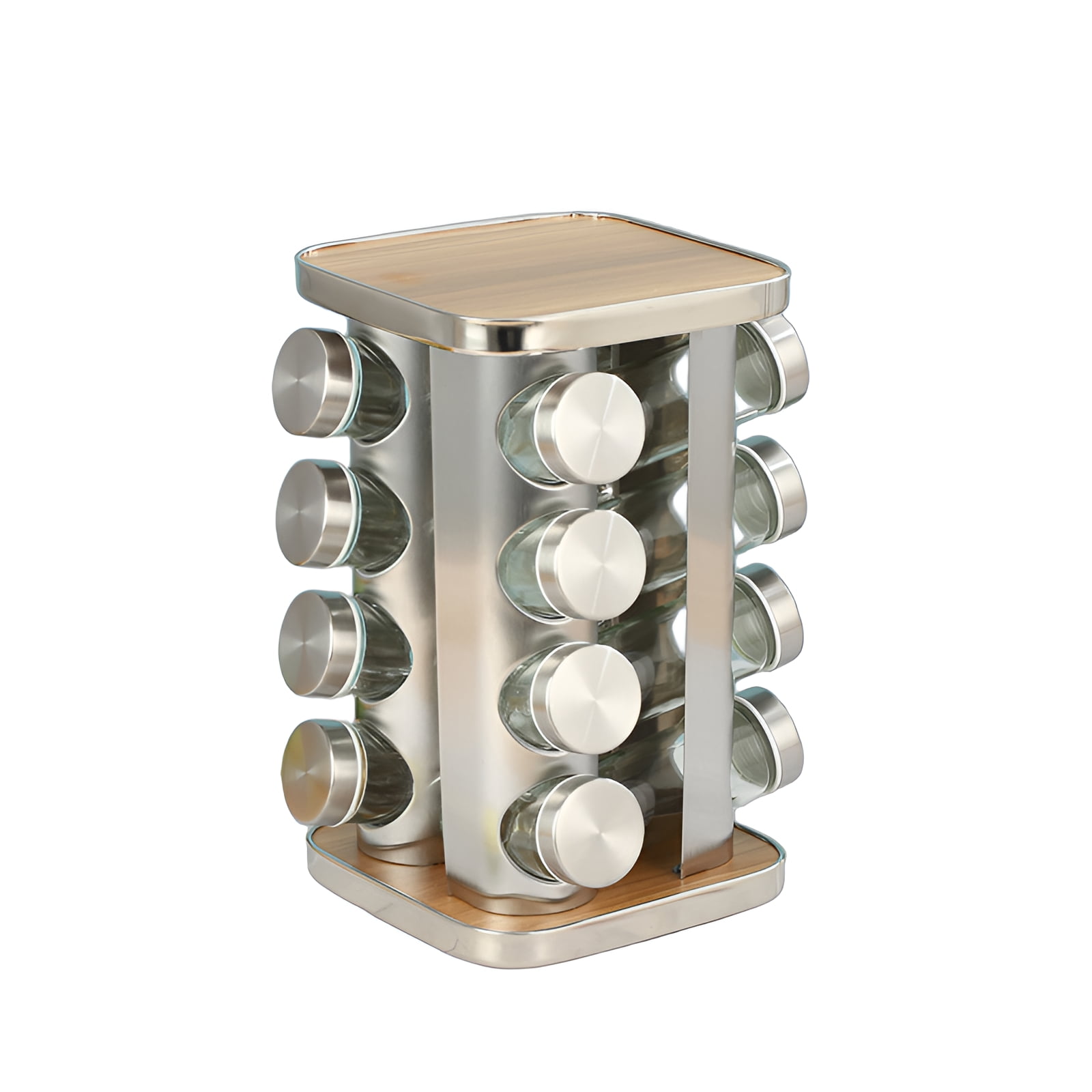 ACDANC Spice Rack,Glass Spice Jars,16 Heads Spice Set,Style3 - Walmart.com