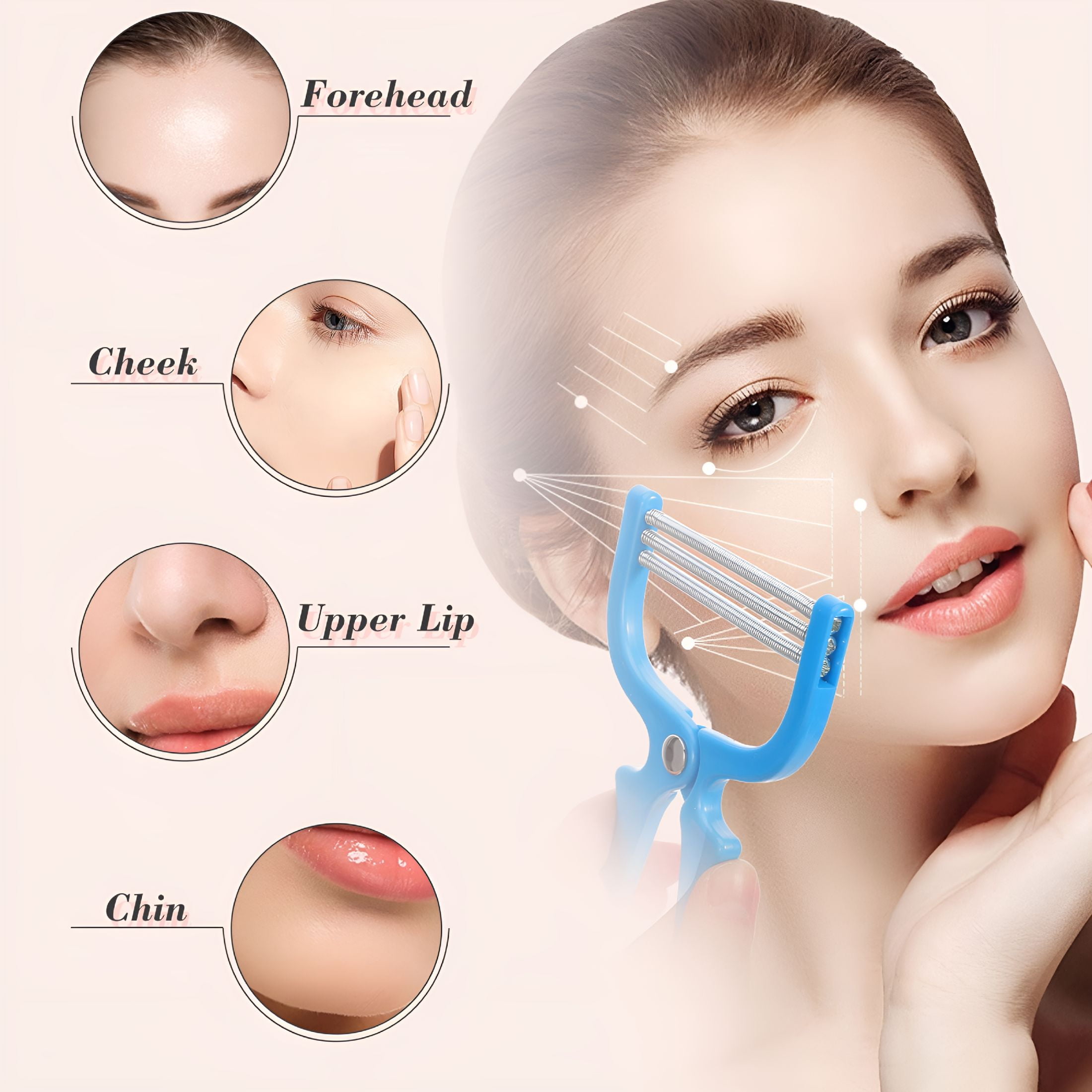 ACDANC Spring Tweezers for Women Facial Hair Remover Coil - Walmart.com