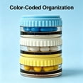 ACDANC Stackable Magnetic Pill Case,Small Pill Box with Screw Cap ...