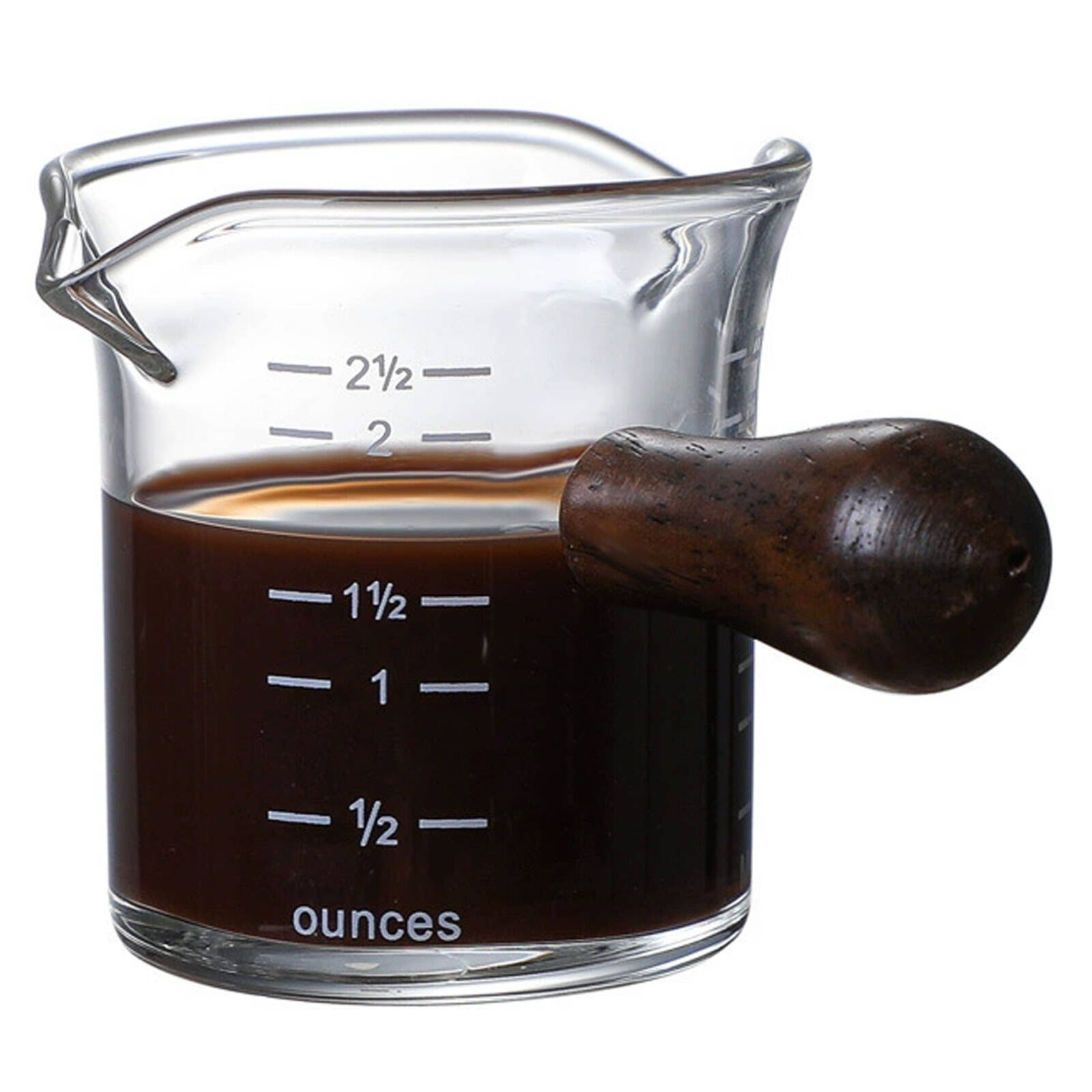 ACDANC Stainless Steel Measuring Cups Ebony Wood Handle Measuring Cup ...