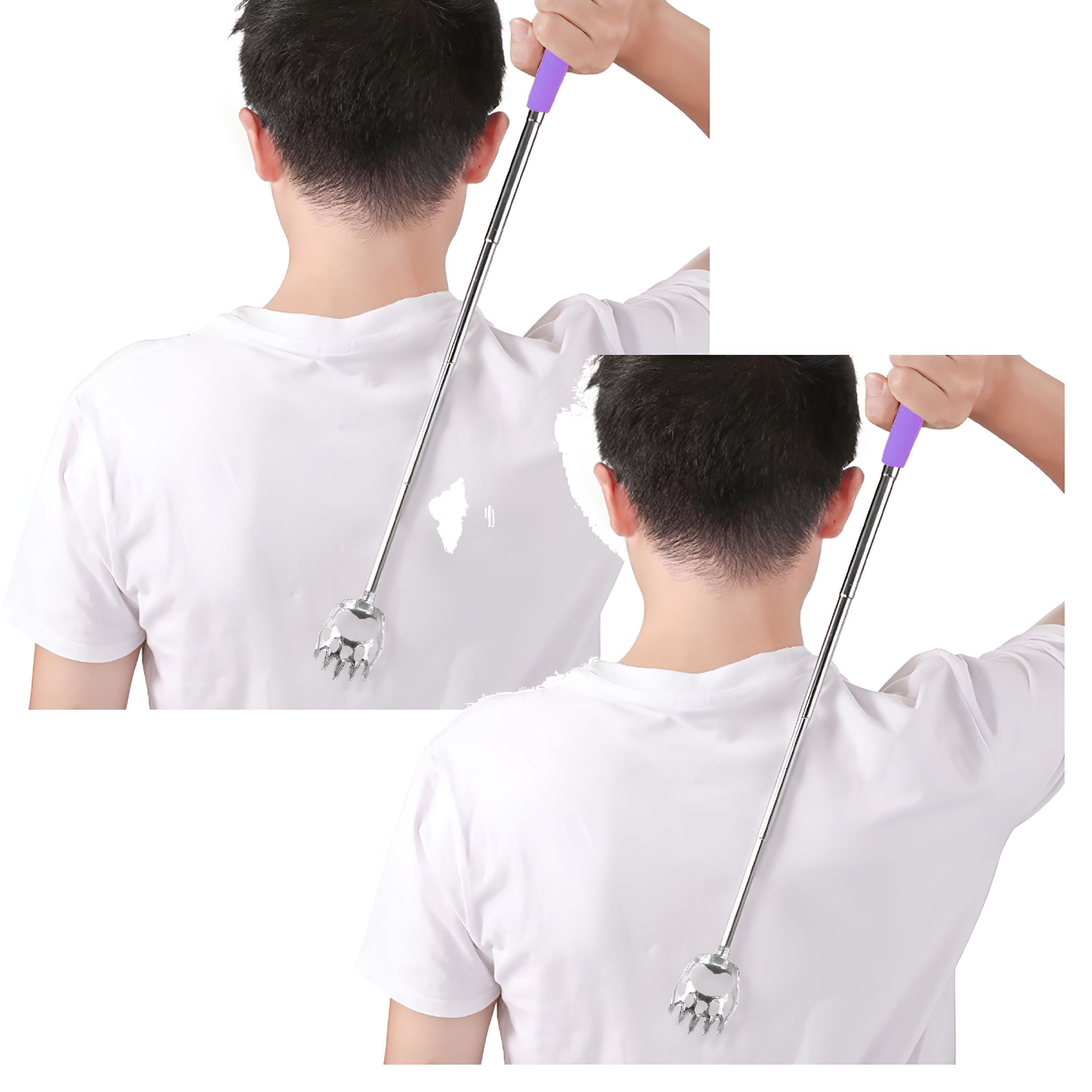 ACDANC Stainless Steel Telescopic Back Scratcher Bear Claw Scratching ...