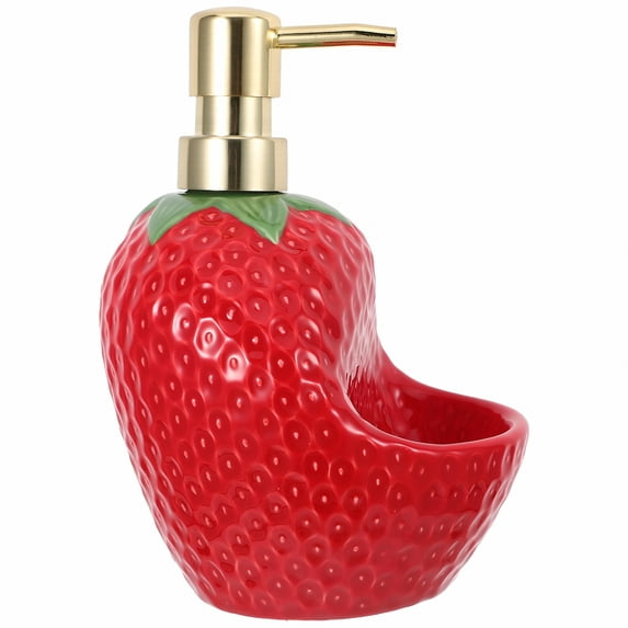 ACDANC Strawberry Design Dish Soap Dispenser Bottle: Empty Refillable ...