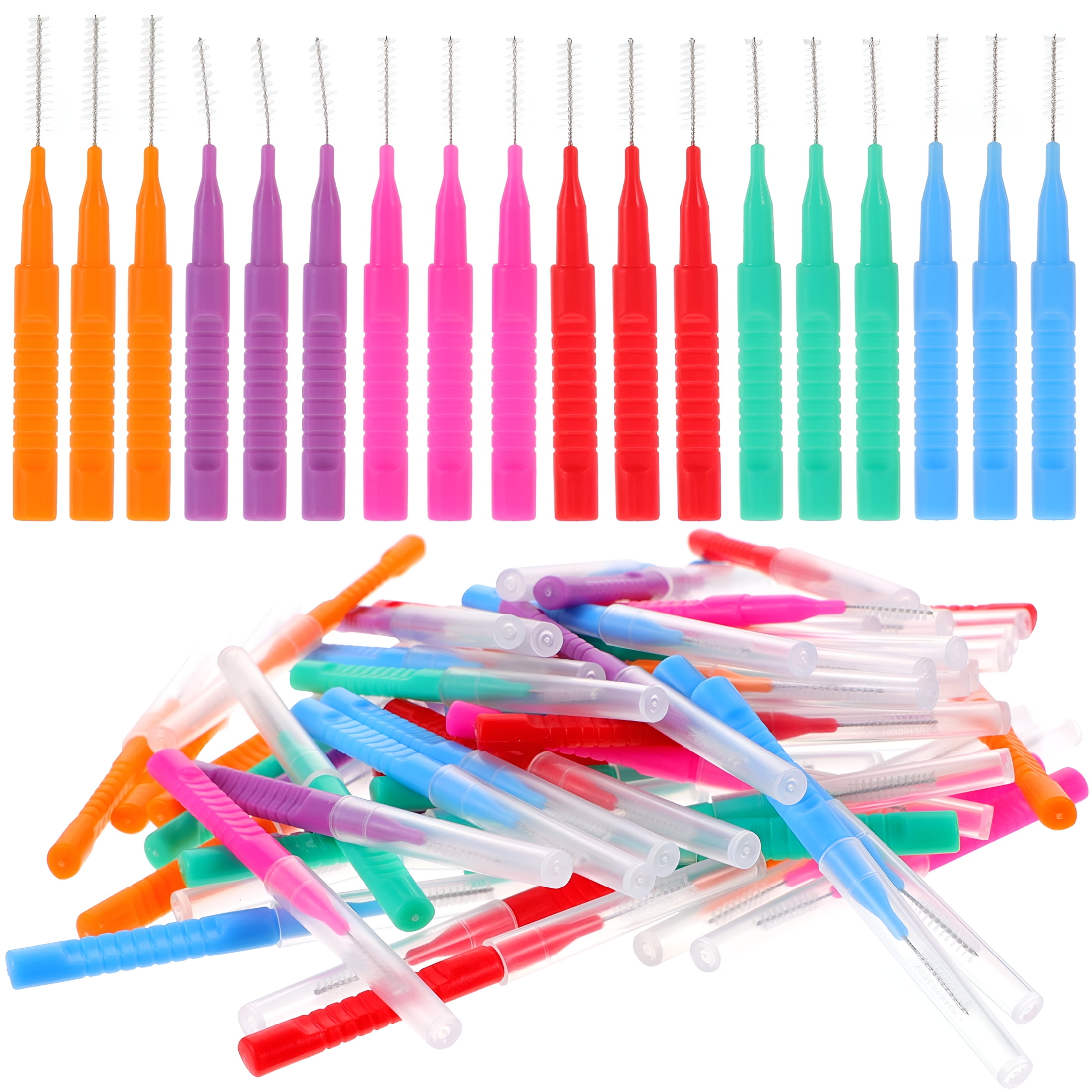 ACDANC Teeth Gum Cleaner Interdental Brush Tooth Floss Rods Braces ...