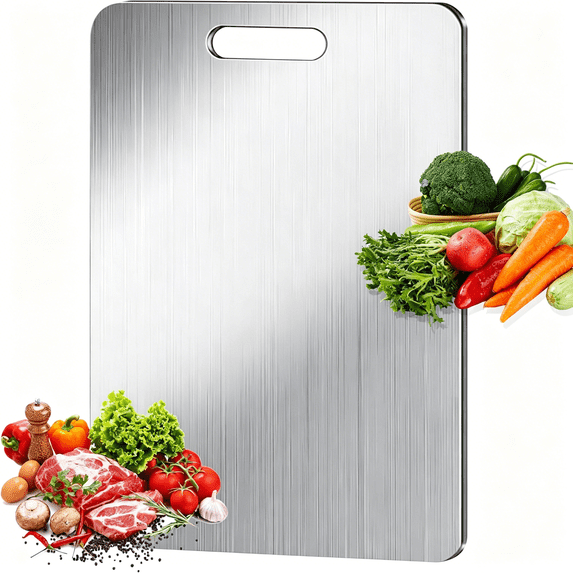 ACDANC Titanium Cutting Board for Kitchen - 100% Pure Titanium Cutting ...