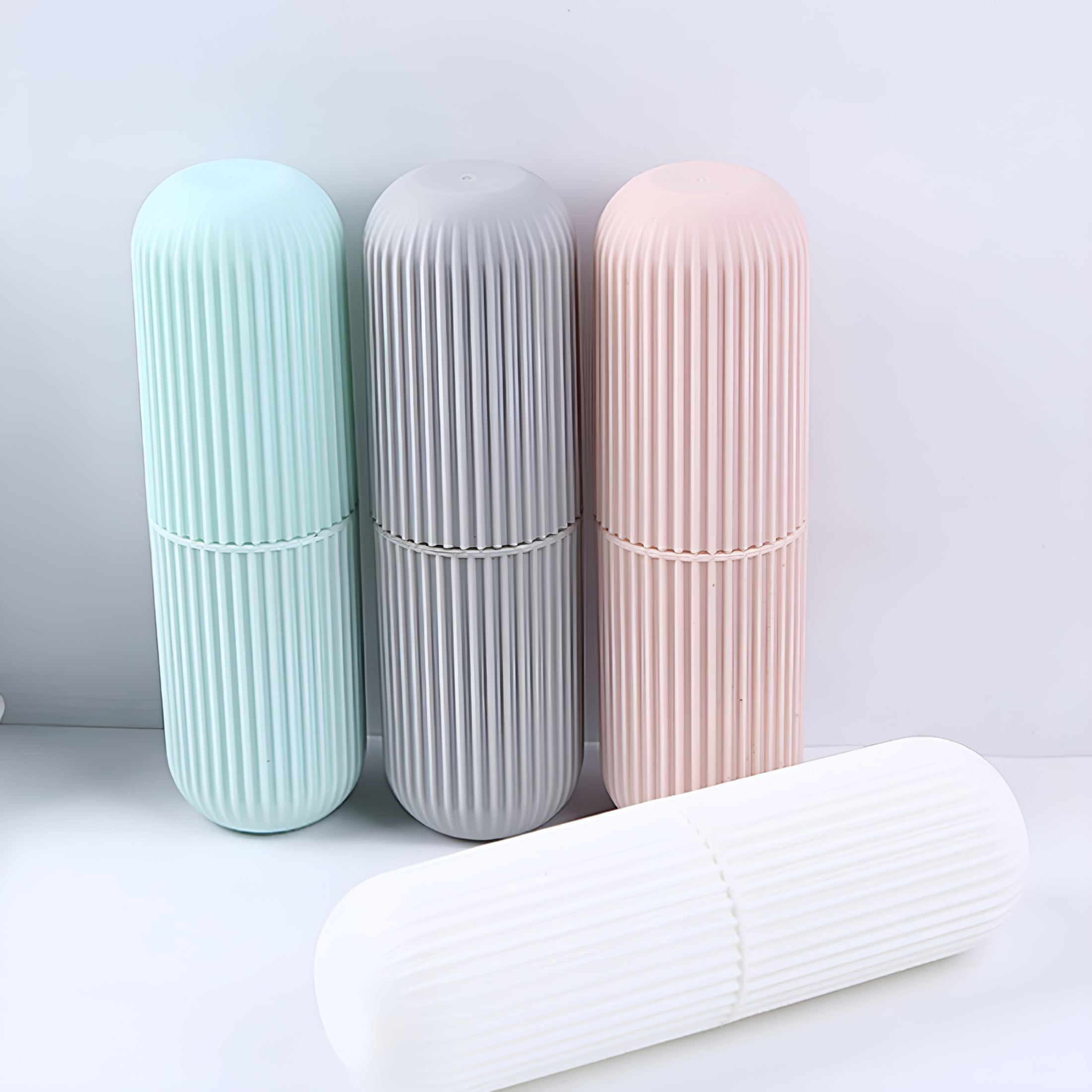 ACDANC Toothbrush Paste Holder Case Covered Travel Camping Bathroom Cup ...
