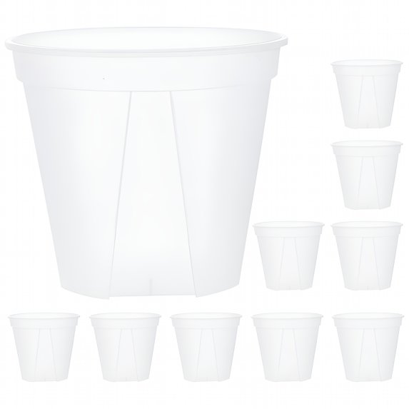 ACDANC Transparent Flower Pot 10 Pcs Orchid with Holes Clear Pots for ...