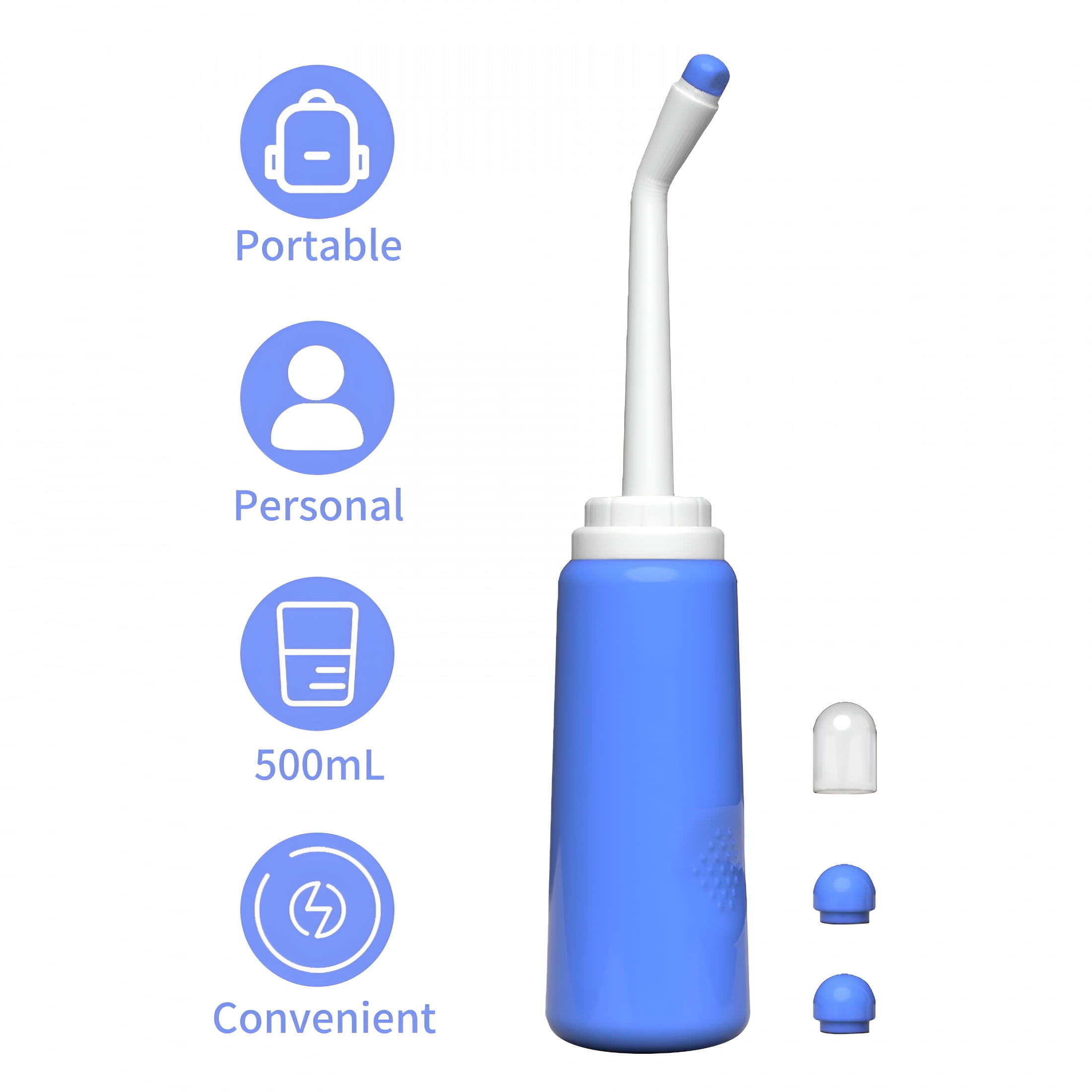 ACDANC Travel Bidet,2 Nozzle Spray Handheld Bidet,500ml Bidet with 2 ...