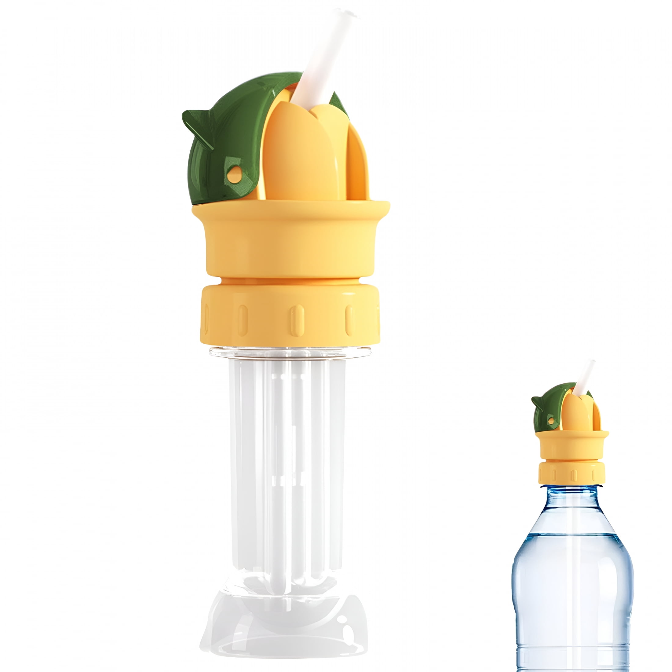 ACDANC Water Bottle Spout Conversion Cap with Straw,Soft Silicone Straw ...