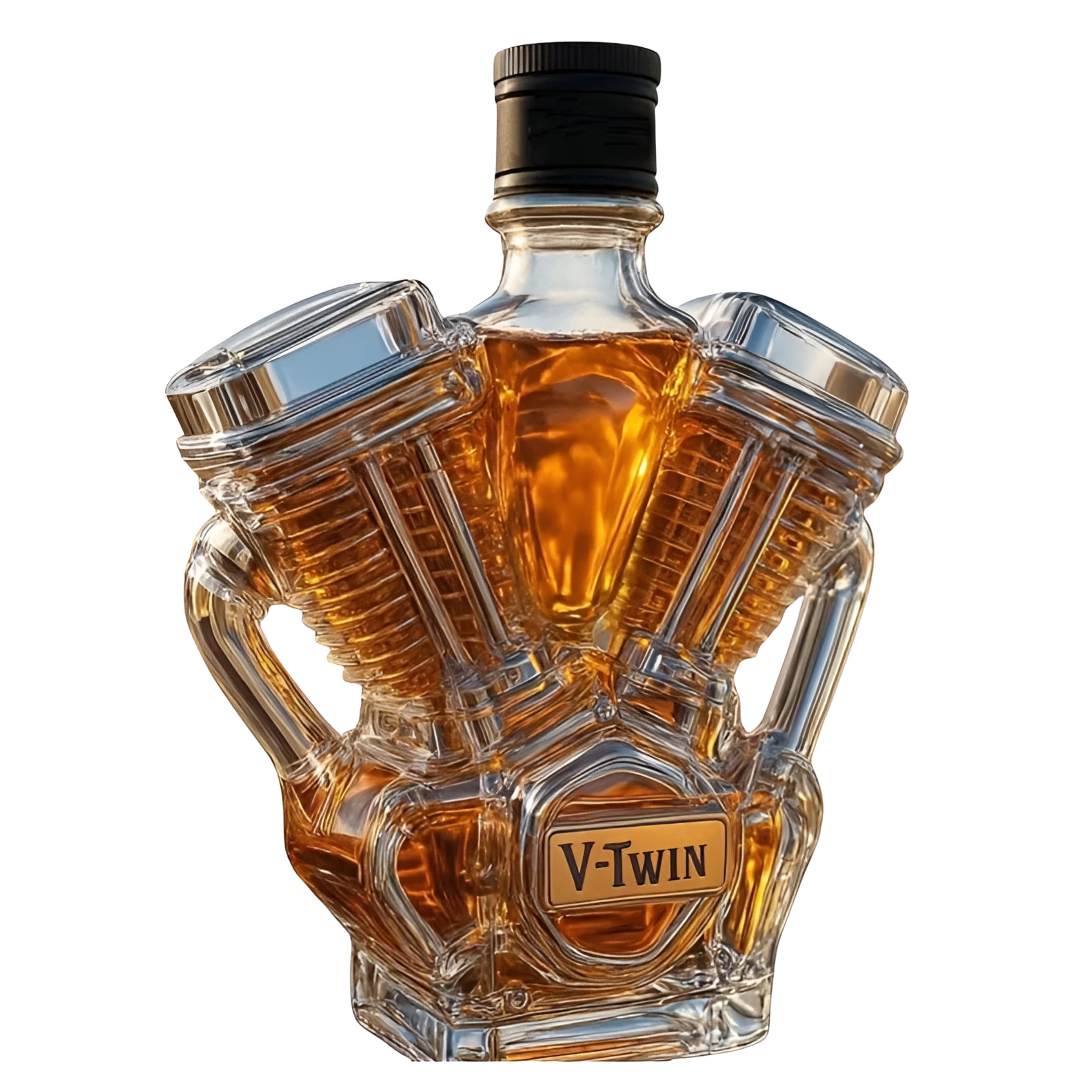 ACDANC Whiskey Bottle, 3D Motorcycle Engine Design Decanter, Motorcycle ...