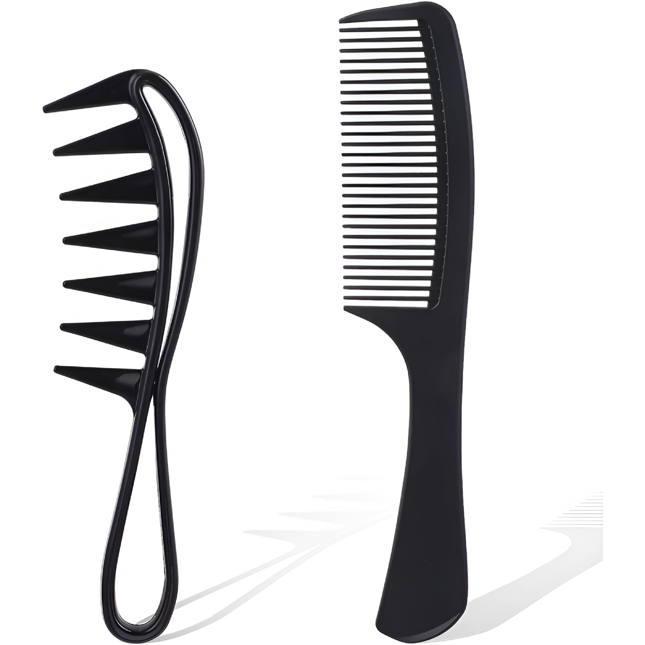 ACDANC Wide Tooth Comb Fine Tooth Anti-Static Comb Thicken Large Shark ...