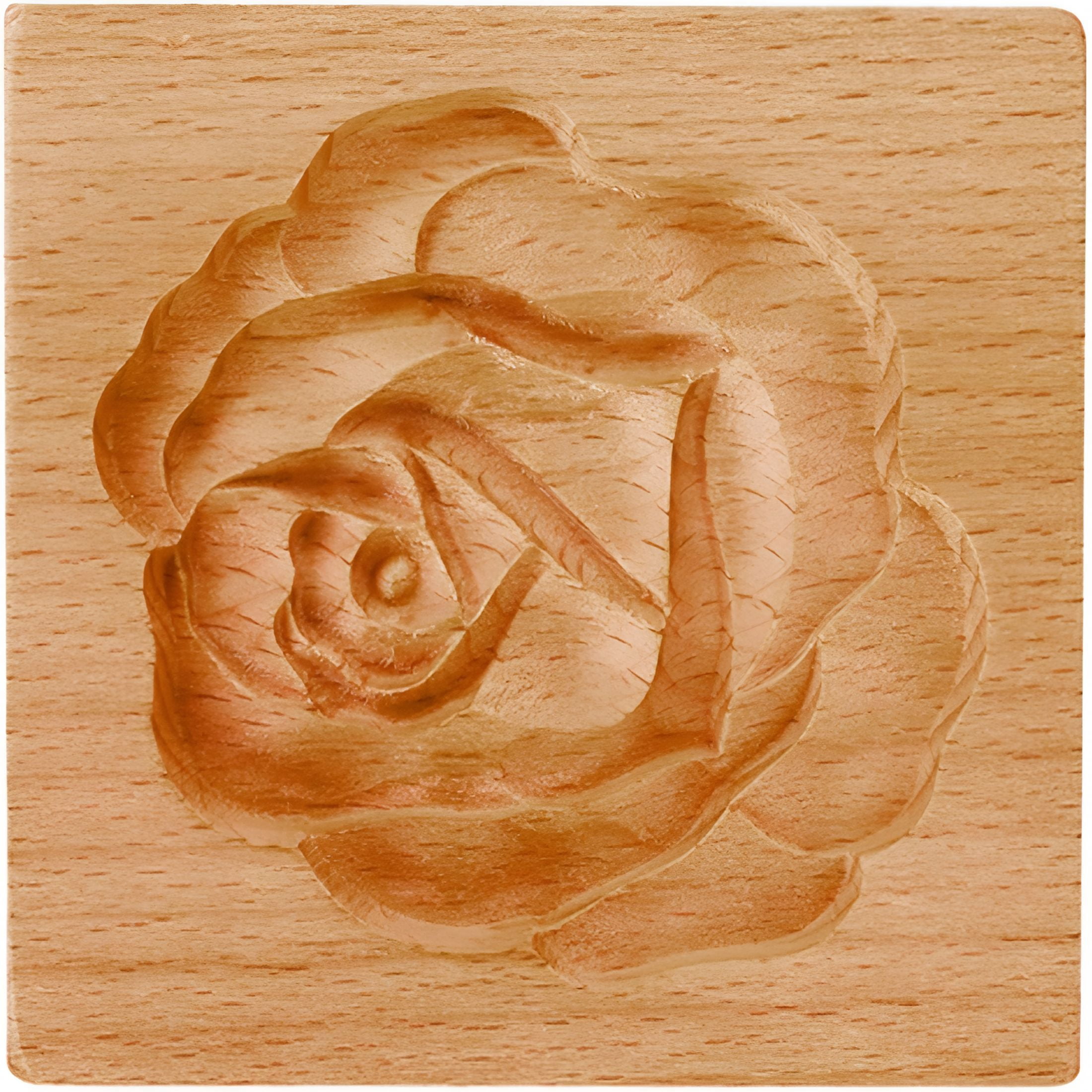 ACDANC Wooden Cookie Molds 3D Press Baking Mold Cookie Stamp Embossing ...