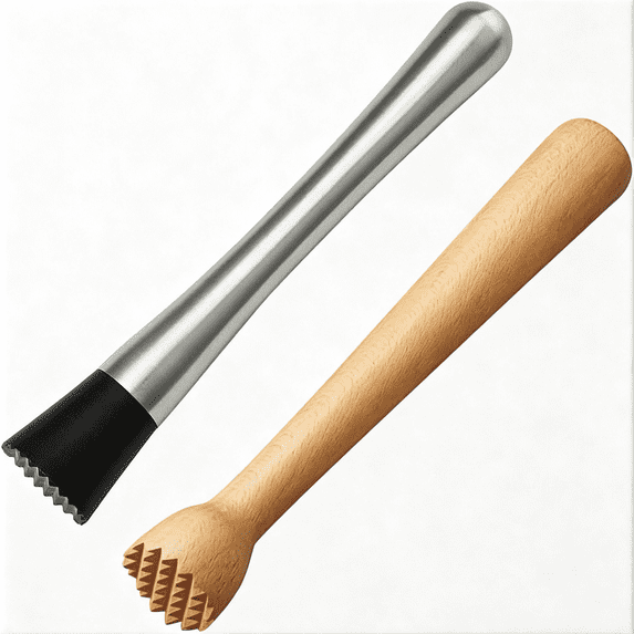 ACDANC Wooden Muddler for Cocktails 10 Inch, Home and Bar Muddler for ...