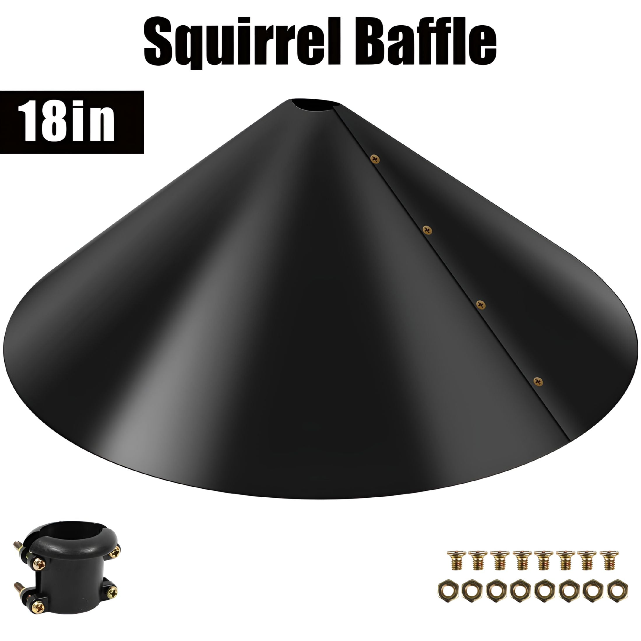 ACDANC Wrap Around Squirrel Baffle 18-Inch Unique Wrap-Around Squirrel ...