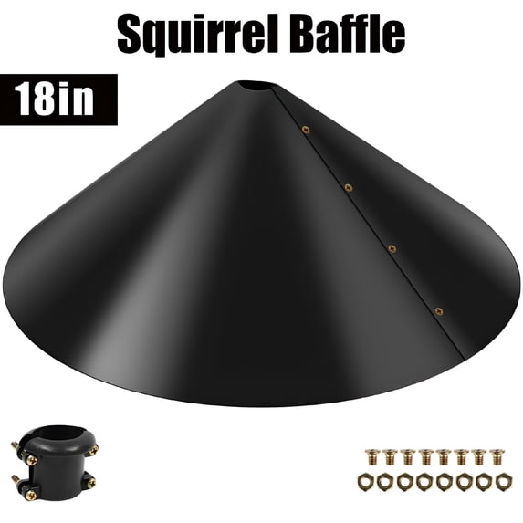 ACDANC Wrap Around Squirrel Baffle 18-Inch Unique Wrap-Around Squirrel ...