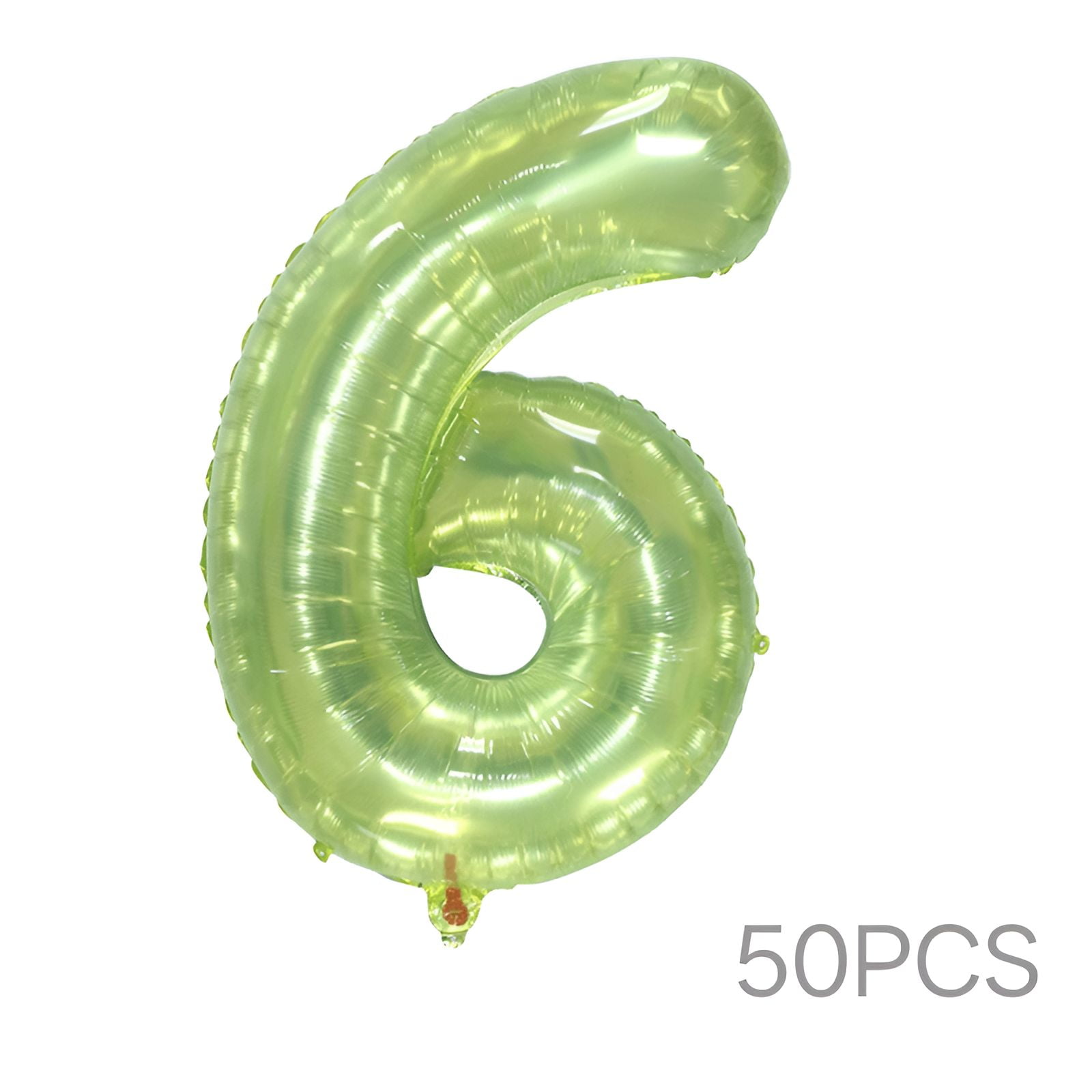 BESTSKY 50Pcs Number Balloons,Fashionable Jelly Color Number Balloons ...