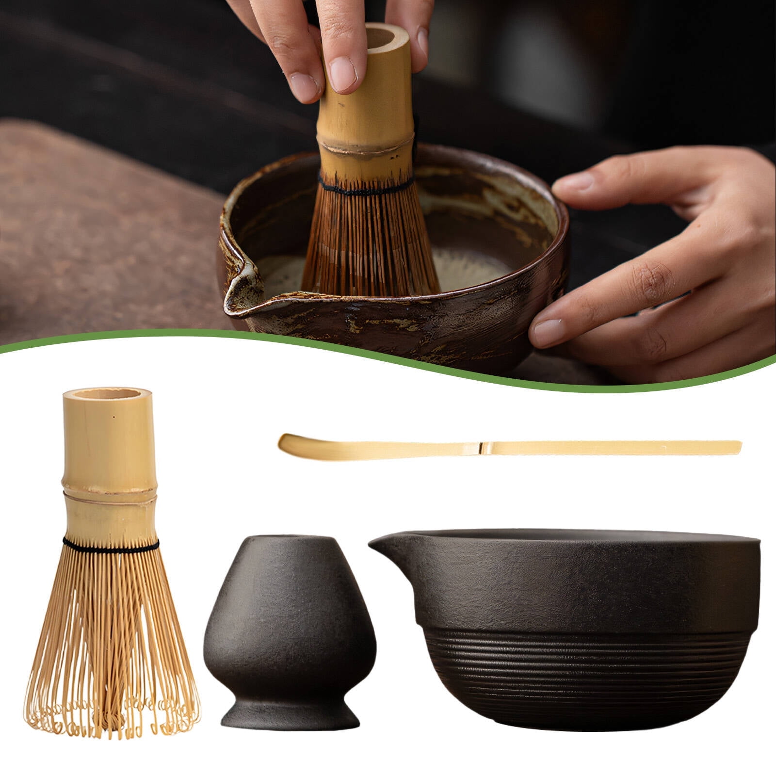 ACDANC Matcha Whisk Set,Tea Set Matcha Tea Set,Simple Elegance Matcha ...
