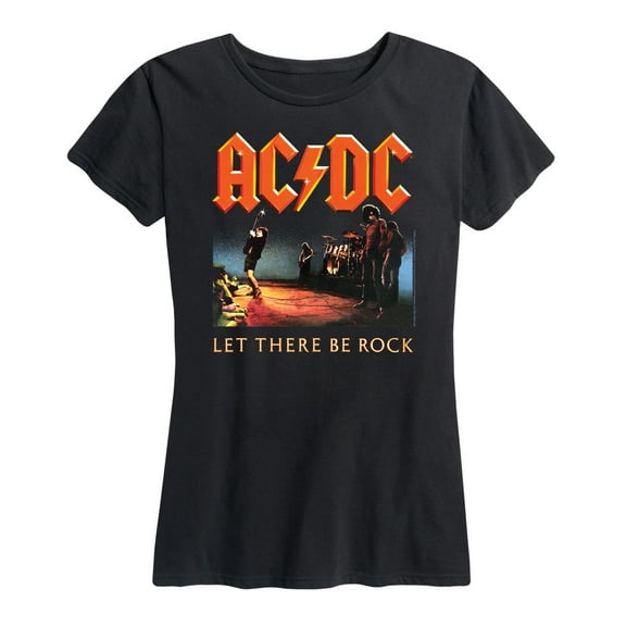 AC/DC - Rock Strokes - Women's Short Sleeve Graphic T-Shirt - Walmart.com