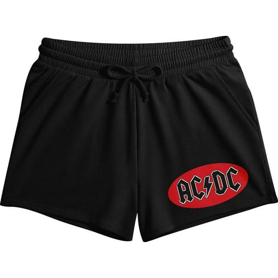ACDC Logo Women’s Black Lounge Shorts-XL - Walmart.com