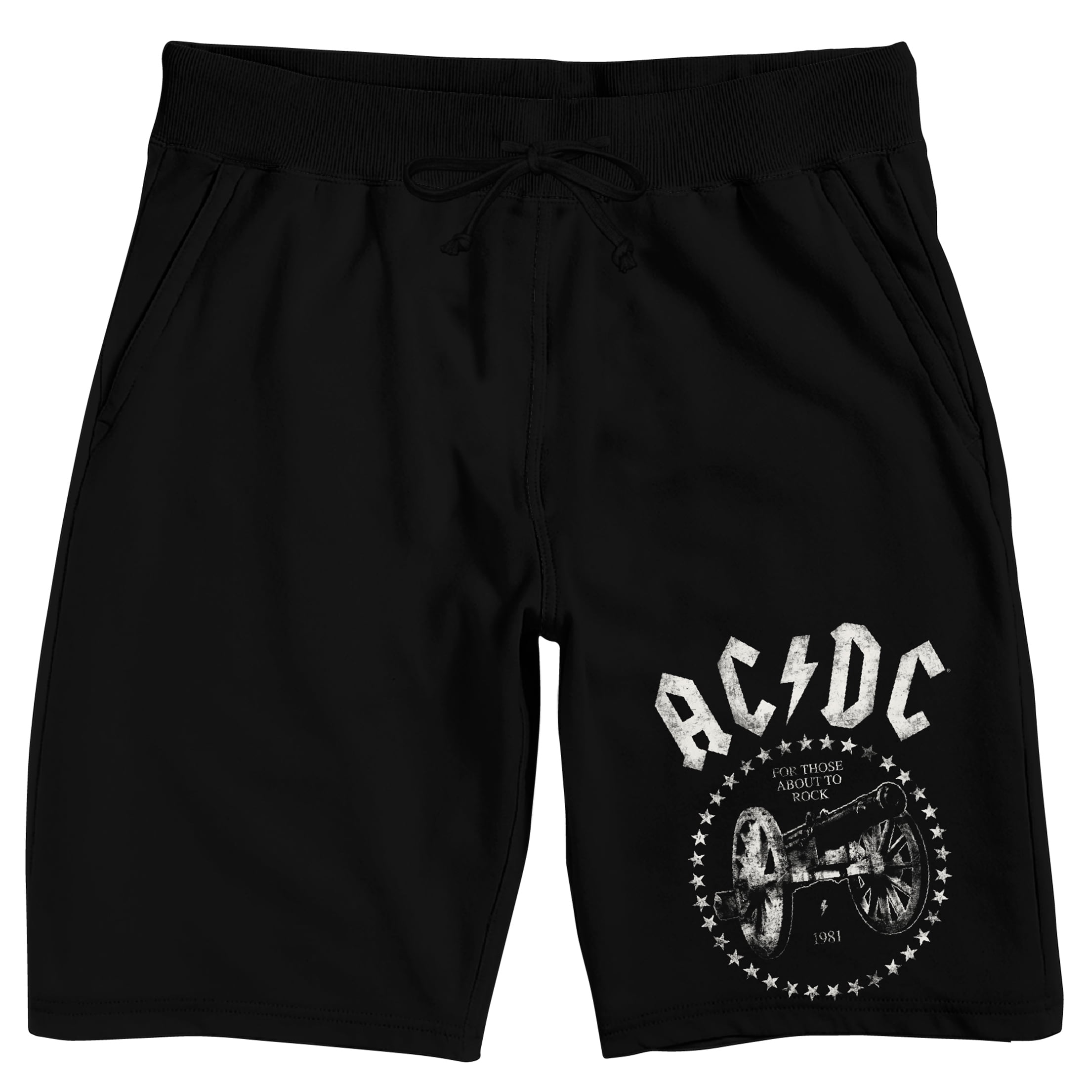 ACDC Logo on Black Adult Lounge Short-Small - Walmart.com
