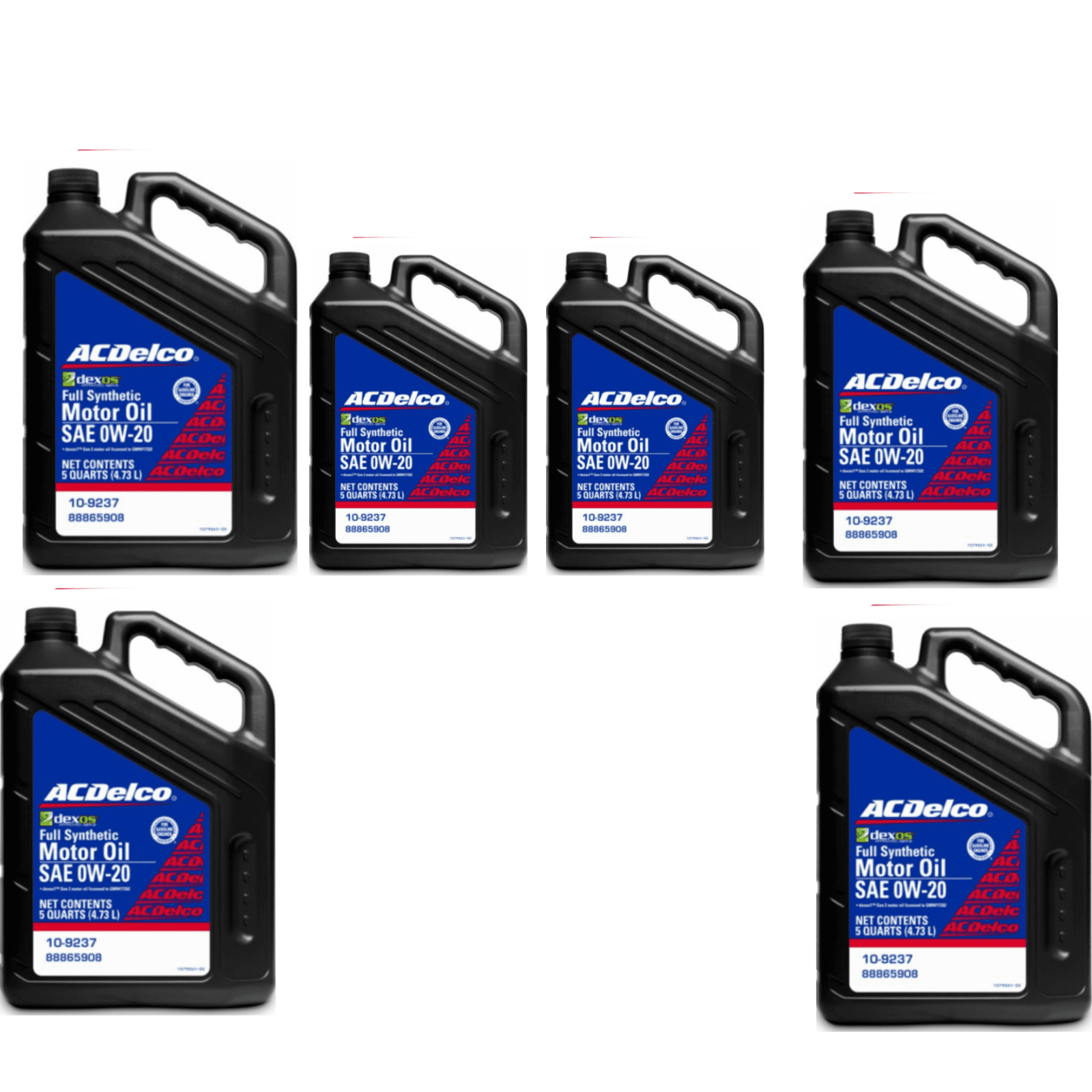ACDelco 109237 0W-20 Full Synthetic Motor Oil Pack of 6 - Walmart.com