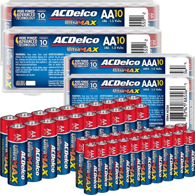 ACDelco AA and AAA Batteries UltraMAX Premium Alkaline Battery, 20 ...