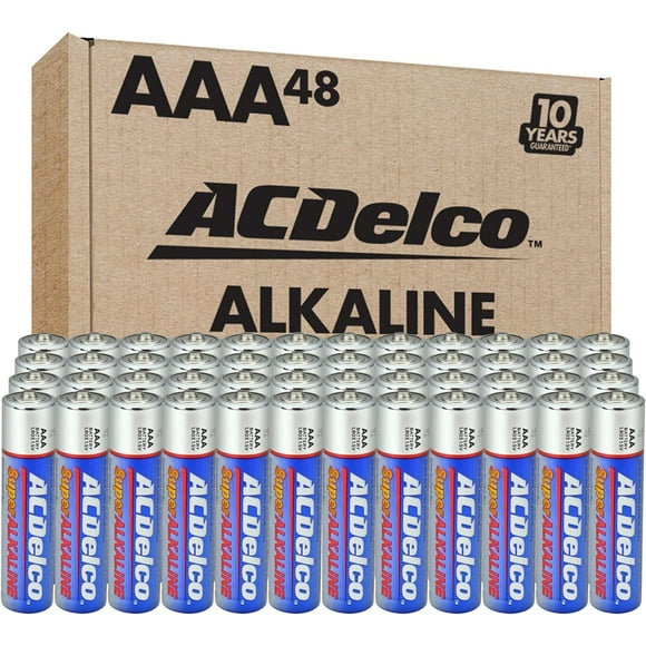 ACDelco AAA LR03 1.5V Super Alkaline Batteries, 48 count
