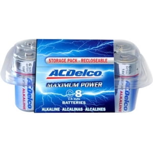 ACDelco C Cell Batteries, Super Alkaline C Battery, 8-Count - Walmart.com