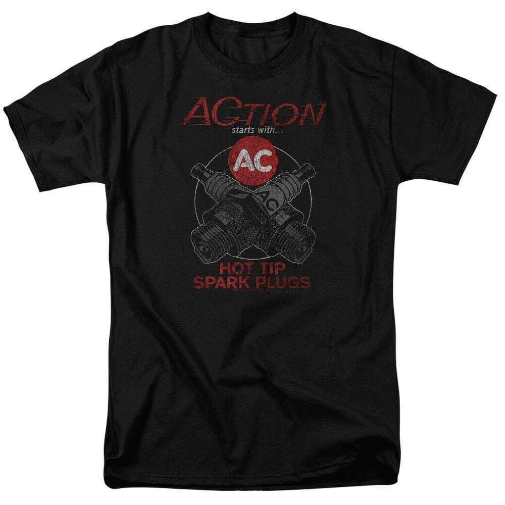 ACDelco Cross Plugs T Shirt Mens Licensed Auto Parts Tee Black ...