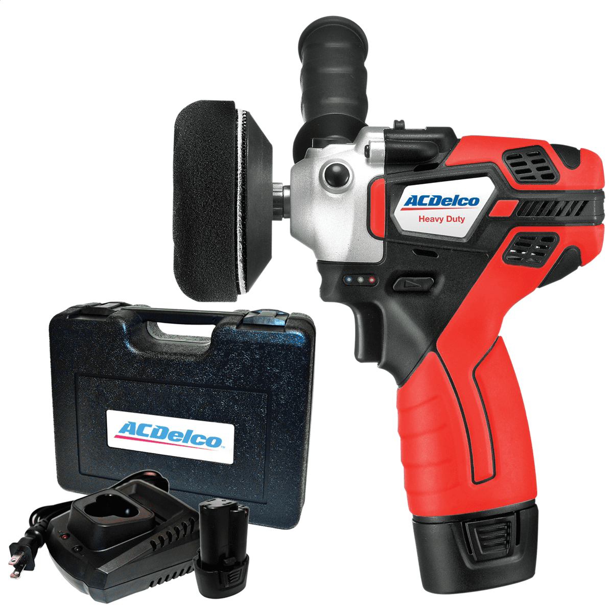 ACDelco G12 Series 12V 2-Speed 3" Mini Polisher - Cordless, Portable ...