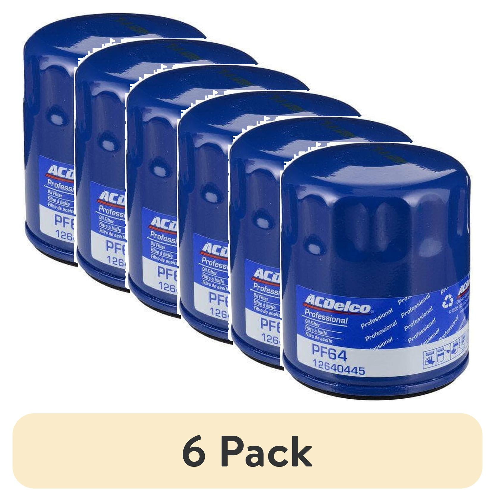 (6 pack) ACDelco Original Equipment PF64 Professional Engine Oil Filter ...