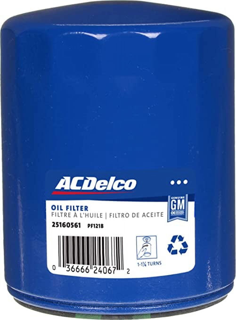 ACDelco #PF1218 Engine Oil Filter Fits select: 1995-1999 CHEVROLET ...